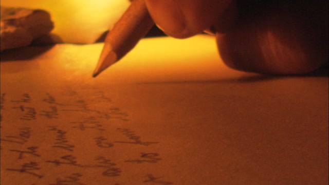 Write Letter | People stock footage - Storyblocks