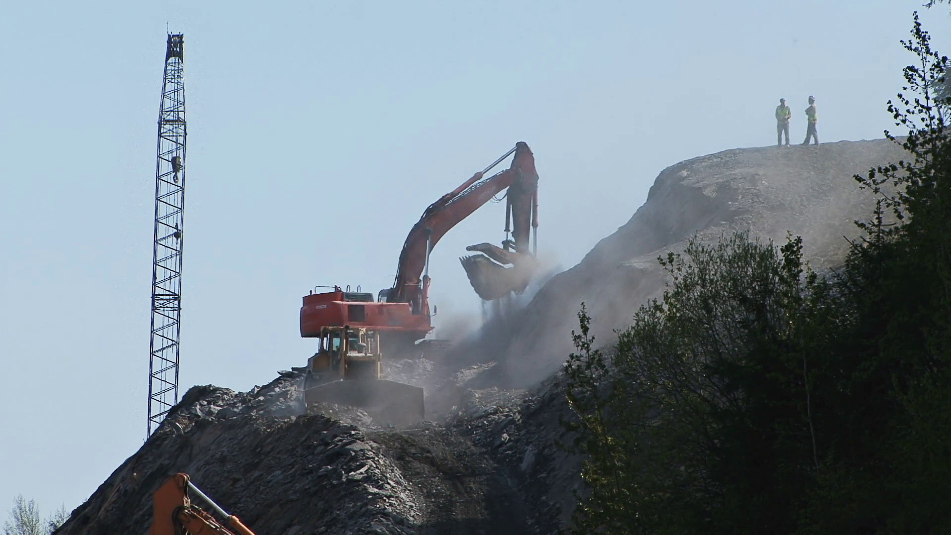Cliffside Excavation Stock Footage SBV-300129181 - Storyblocks