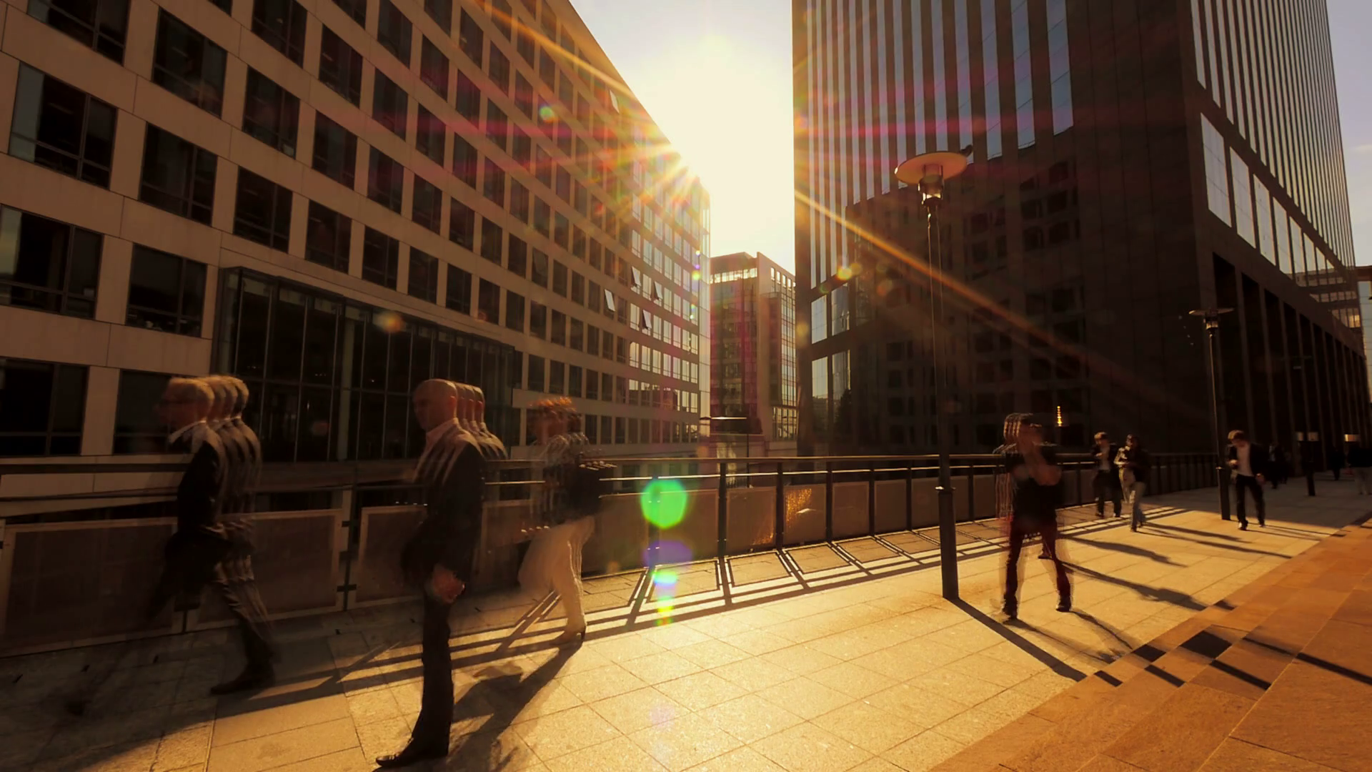 Commuters Walking In City Business Building Stock Footage SBV-306543995 ...