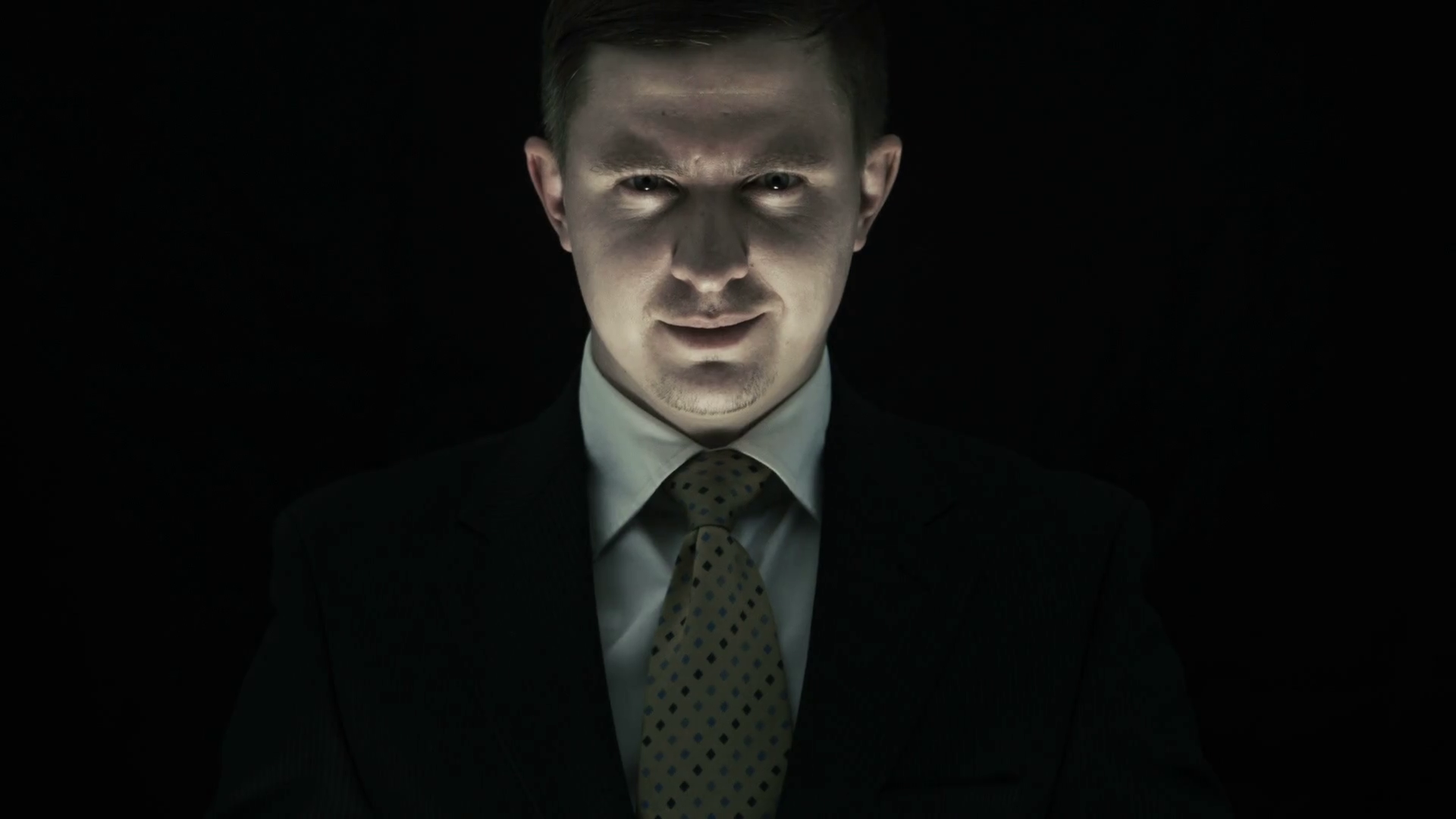 Corruption Person With Scary Face Closed Stock Footage SBV-304350620 ...