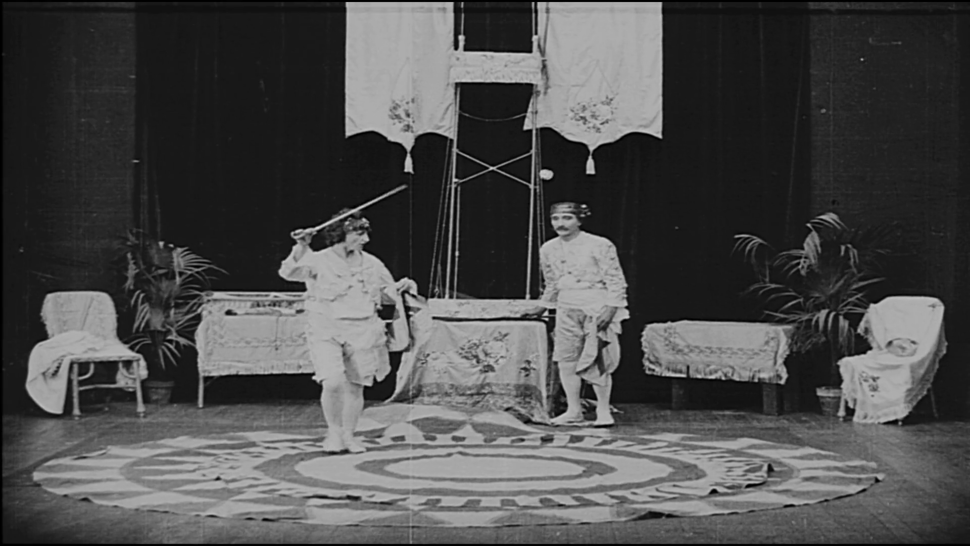 Couple Spinning Trick In Vaudeville Show Stock Footage SBV-300125382 ...