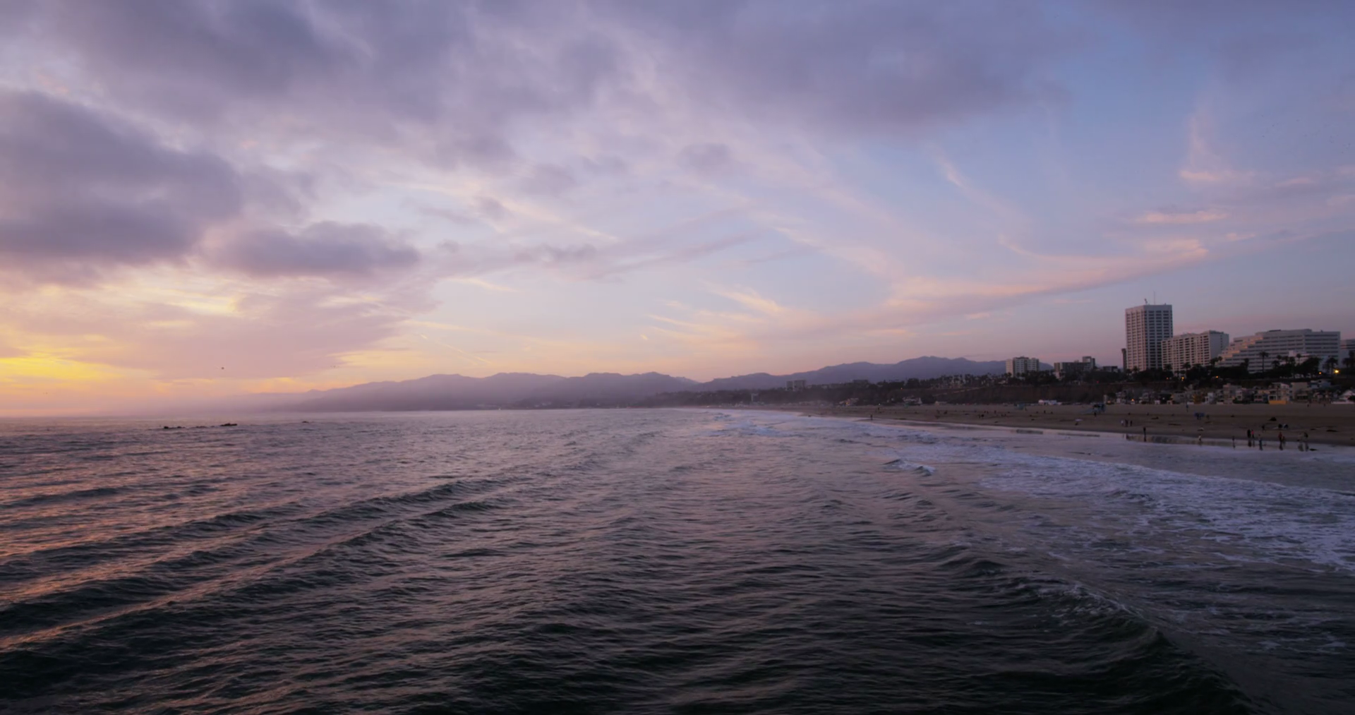 Dark Beach Scene At Sunset Stock Footage SBV-300202728 - Storyblocks