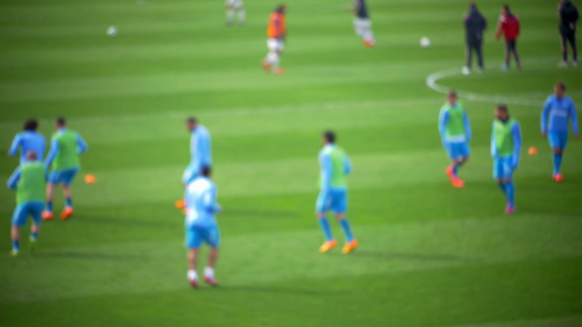 Defocused Slow Motion Shot Of Soccer Stock Footage SBV-308437642 ...