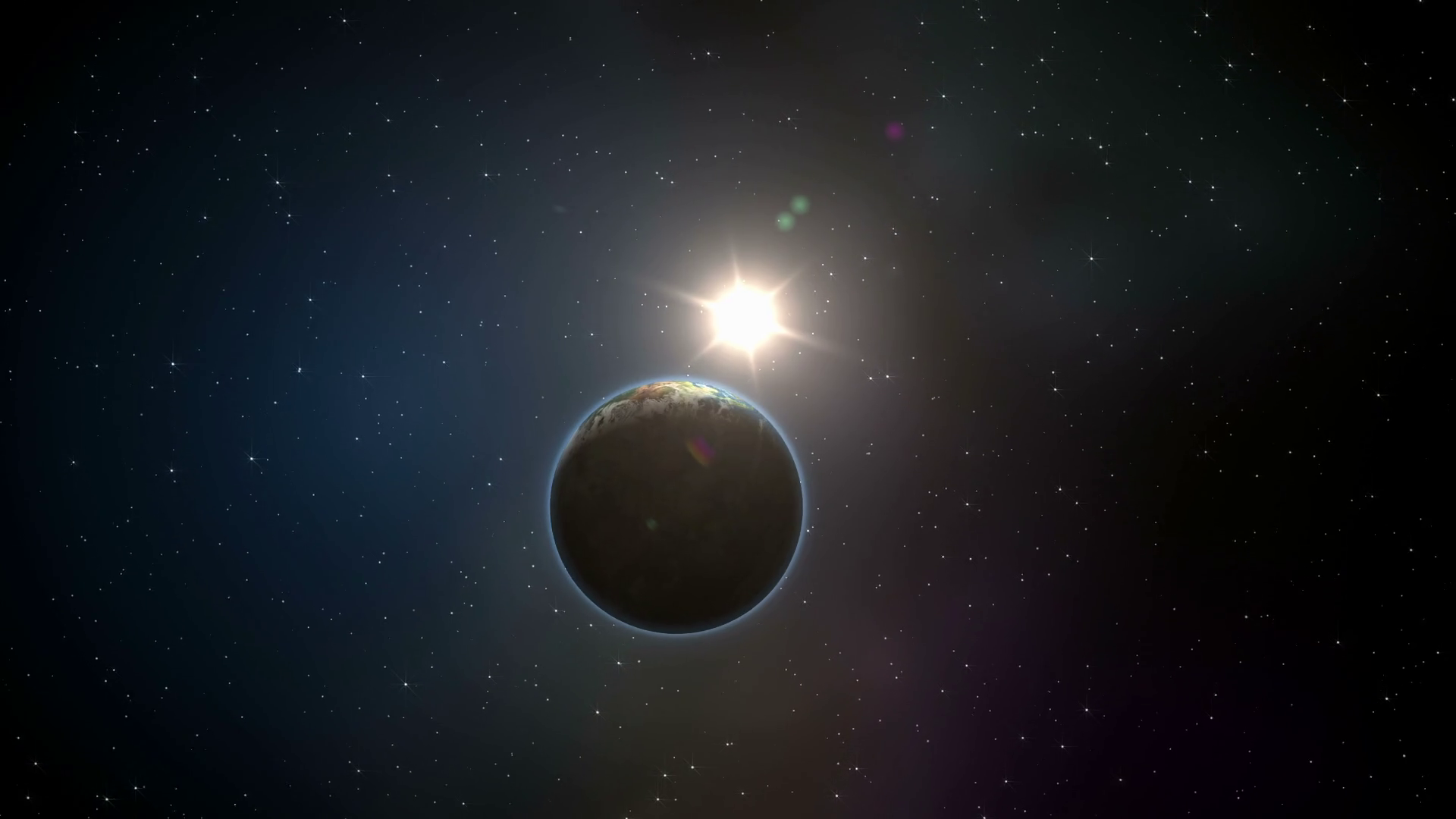 Earth Orbiting Sun In Space Stock Motion Graphics SBV-300142200 ...
