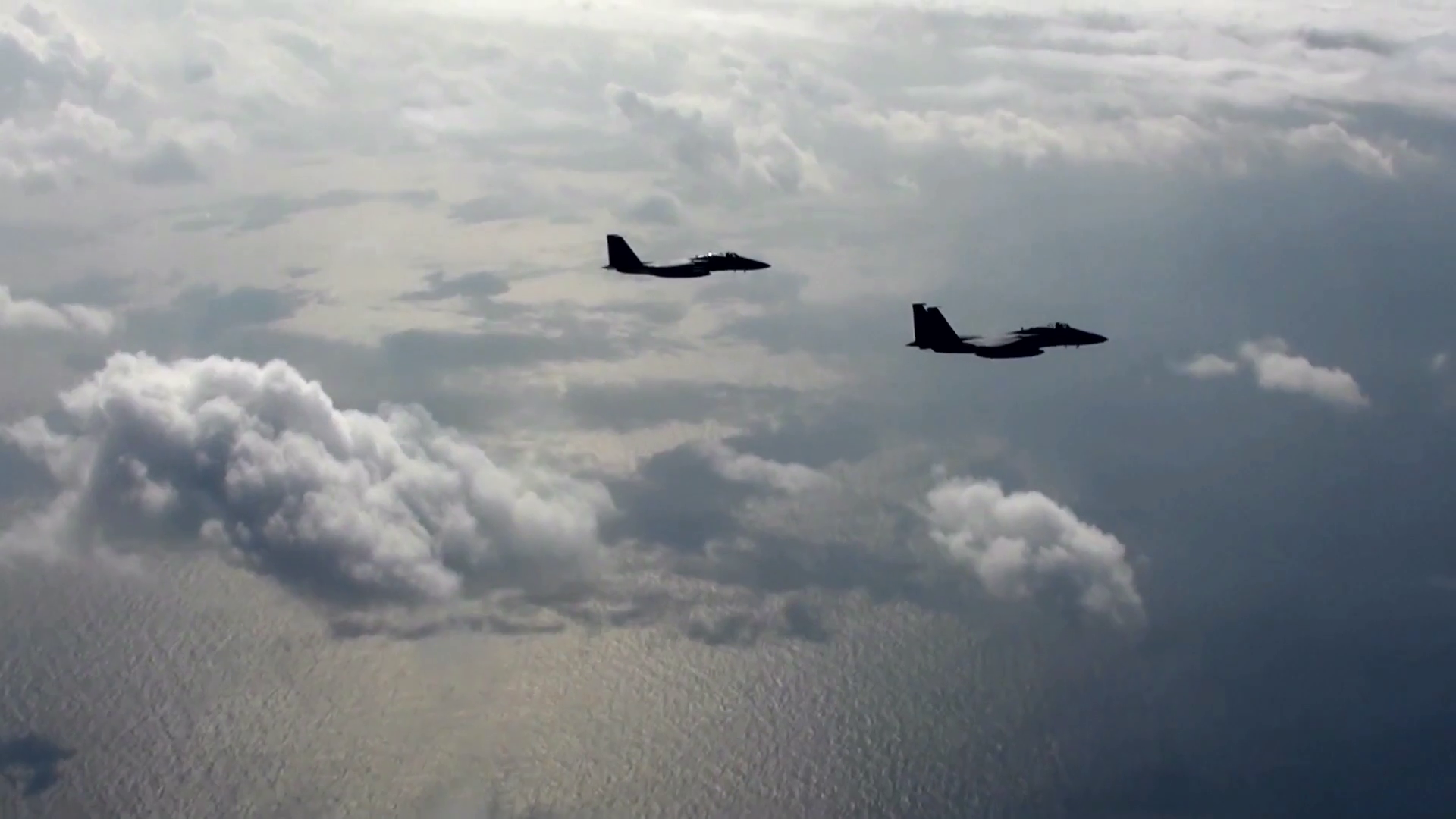 F15 Eagle Military Fighter In Flight Stock Footage SBV-301890183 ...