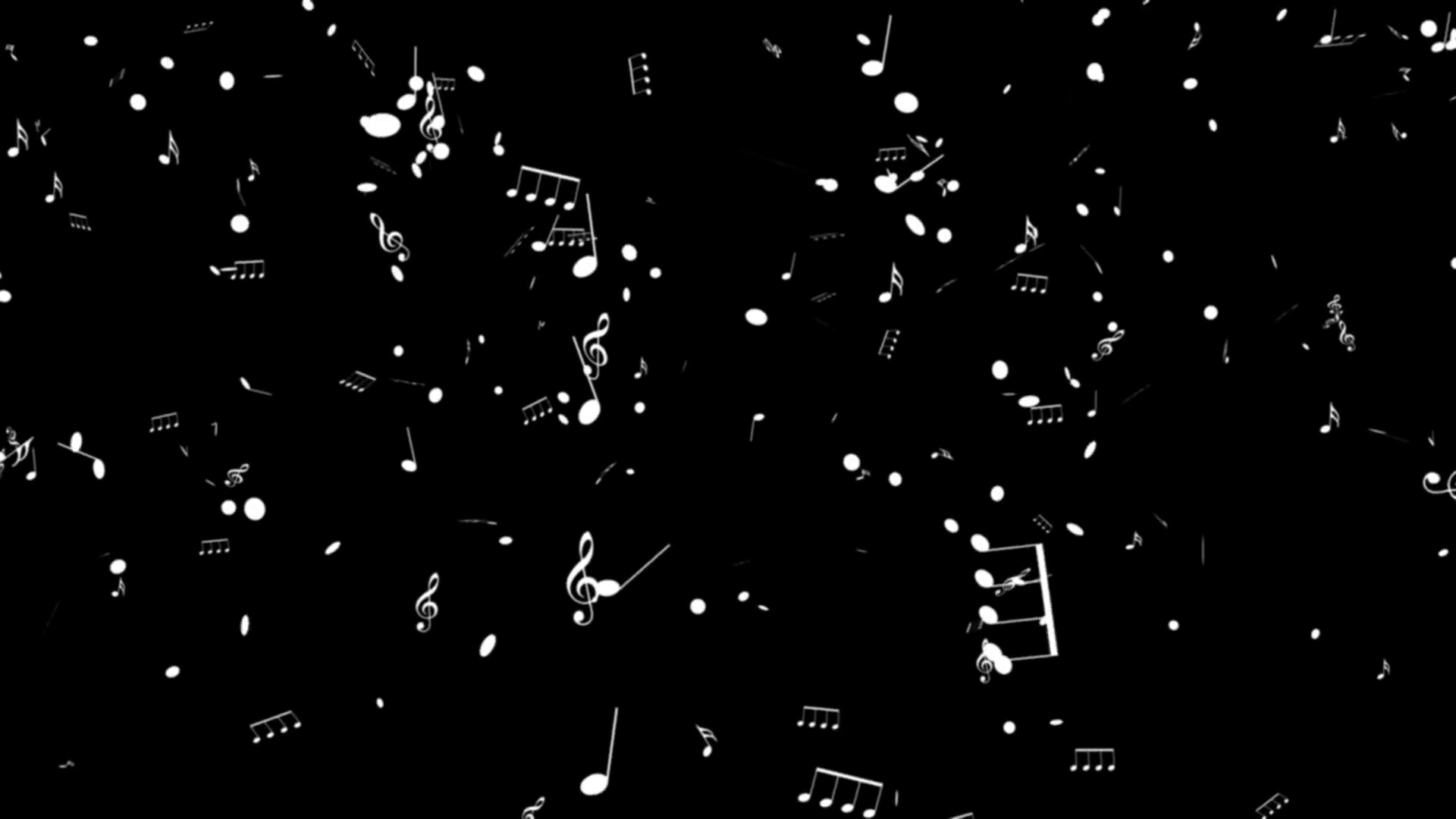 Falling Music Notes Motion Background - Storyblocks