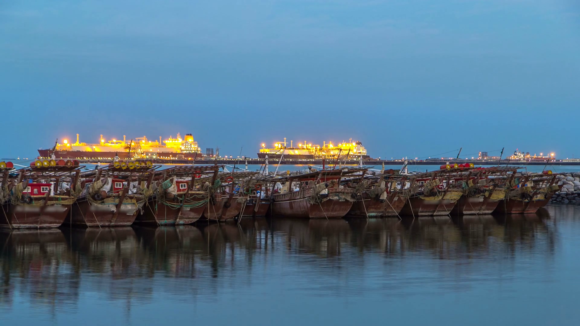 Fishing Boat Near Fish Market In Kuwait Stock Footage SBV-307331555 ...