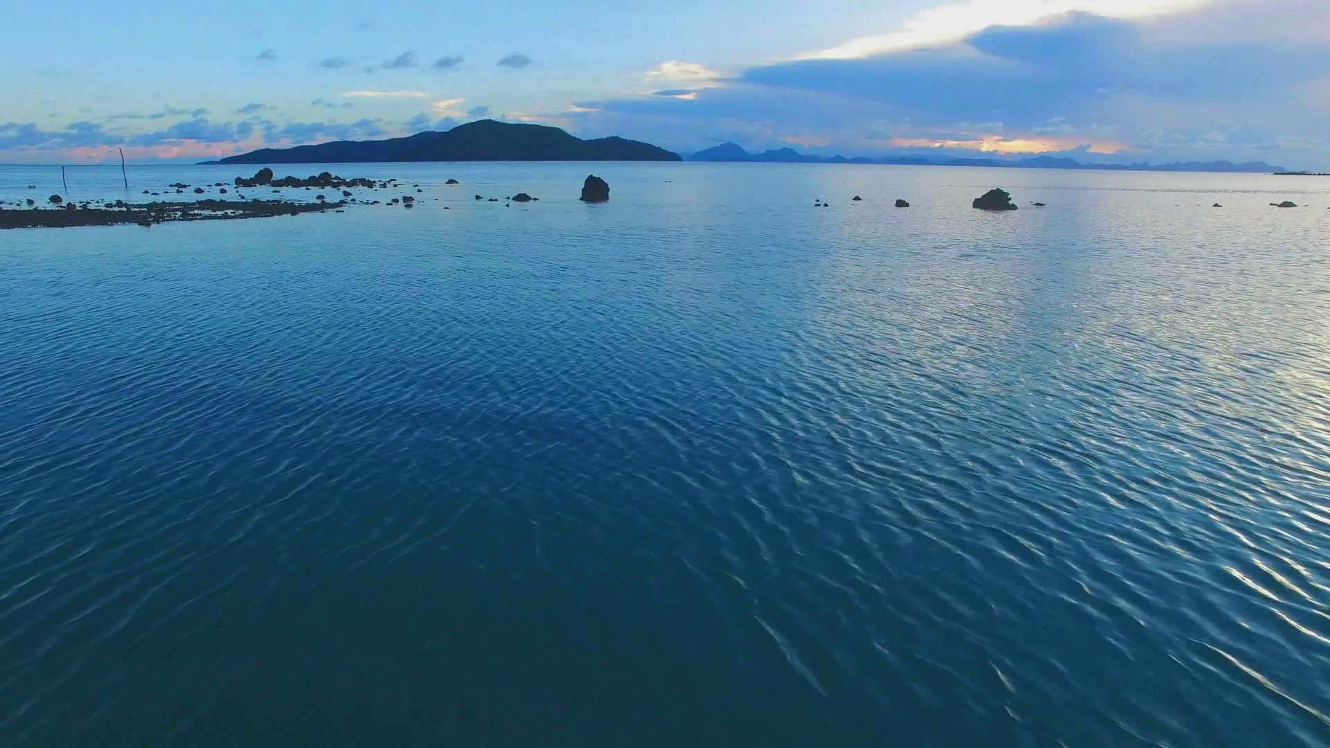 Flight Above Sea Aerial View Of Ocean In Stock Footage SBV-305351369 ...