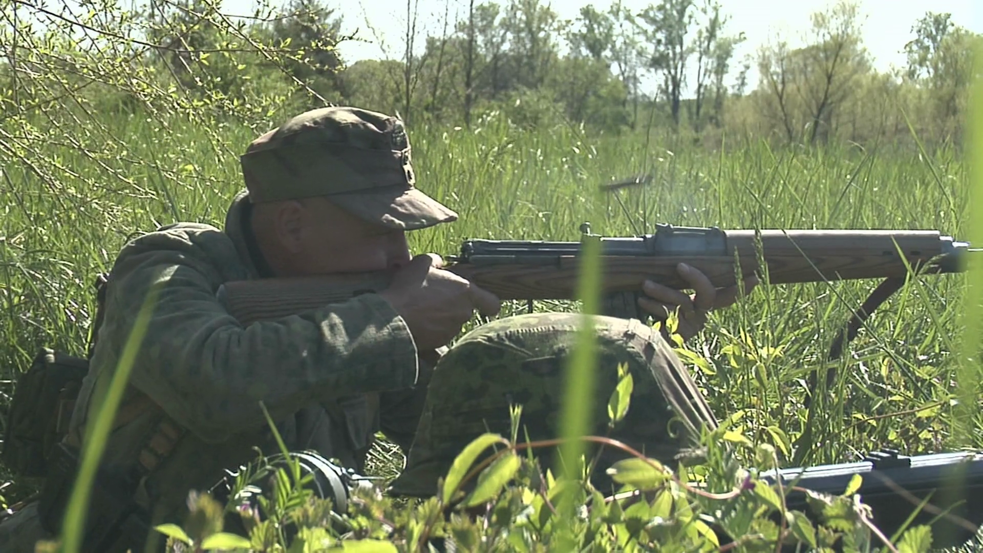 German World War 2 Soldiers Firing Rifles Stock Footage SBV-300304331 ...