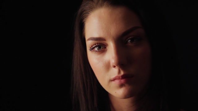 Woman Scared Eyes Stock Footage: Royalty-Free Video Clips - Storyblocks