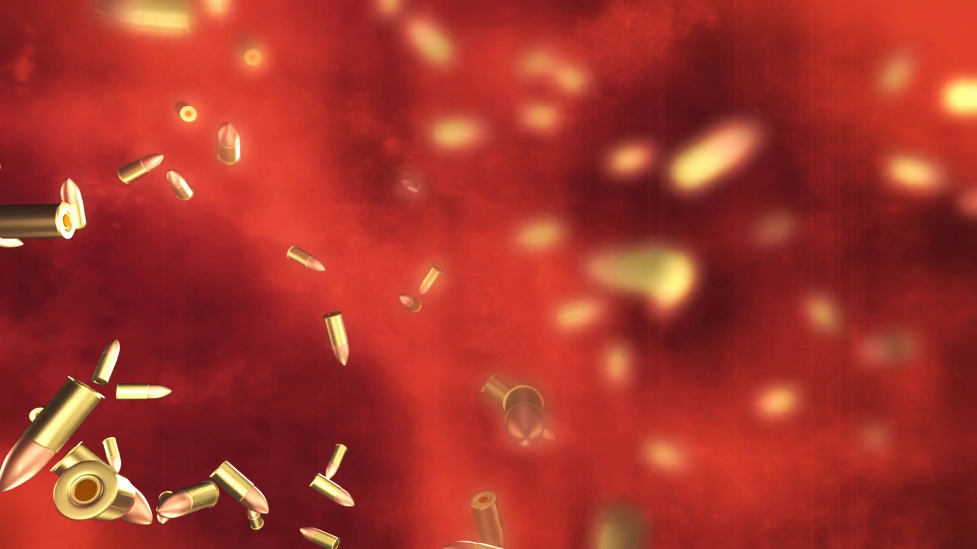 Gold Bullets Falling Against Red Stock Motion Graphics SBV-300171443 ...