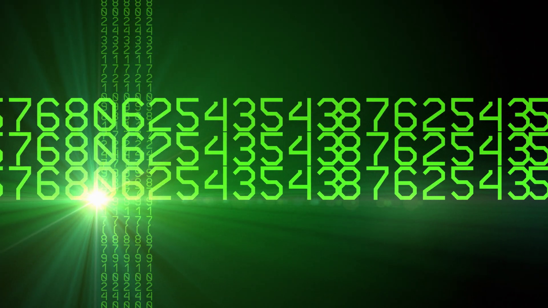 Green Horizontal Rotating Numbers Stock Motion Graphics SBV-300196217 ...