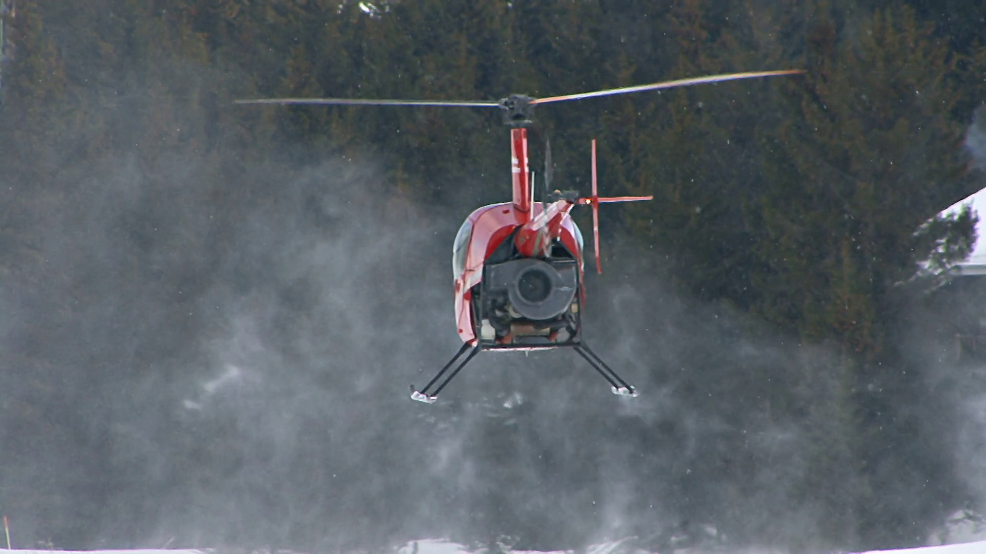 Helicopter Blowing Around Snow Stock Footage SBV-300128469 - Storyblocks