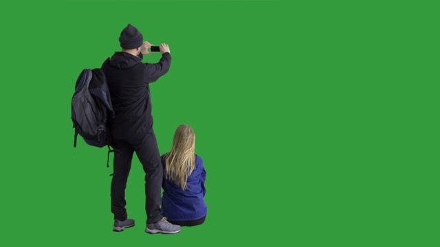 Man And Woman Hug Greenscreen Stock Footage: Royalty-Free Video Clips ...