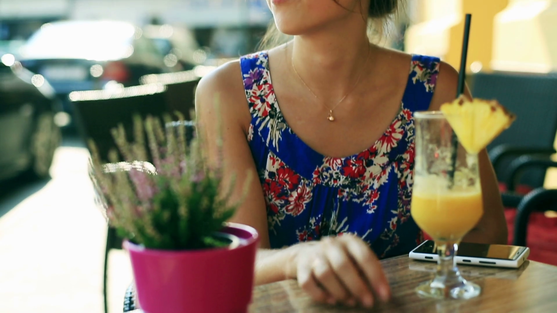 Impatient Girl Sitting In Street Cafe Stock Footage SBV-301867783 ...