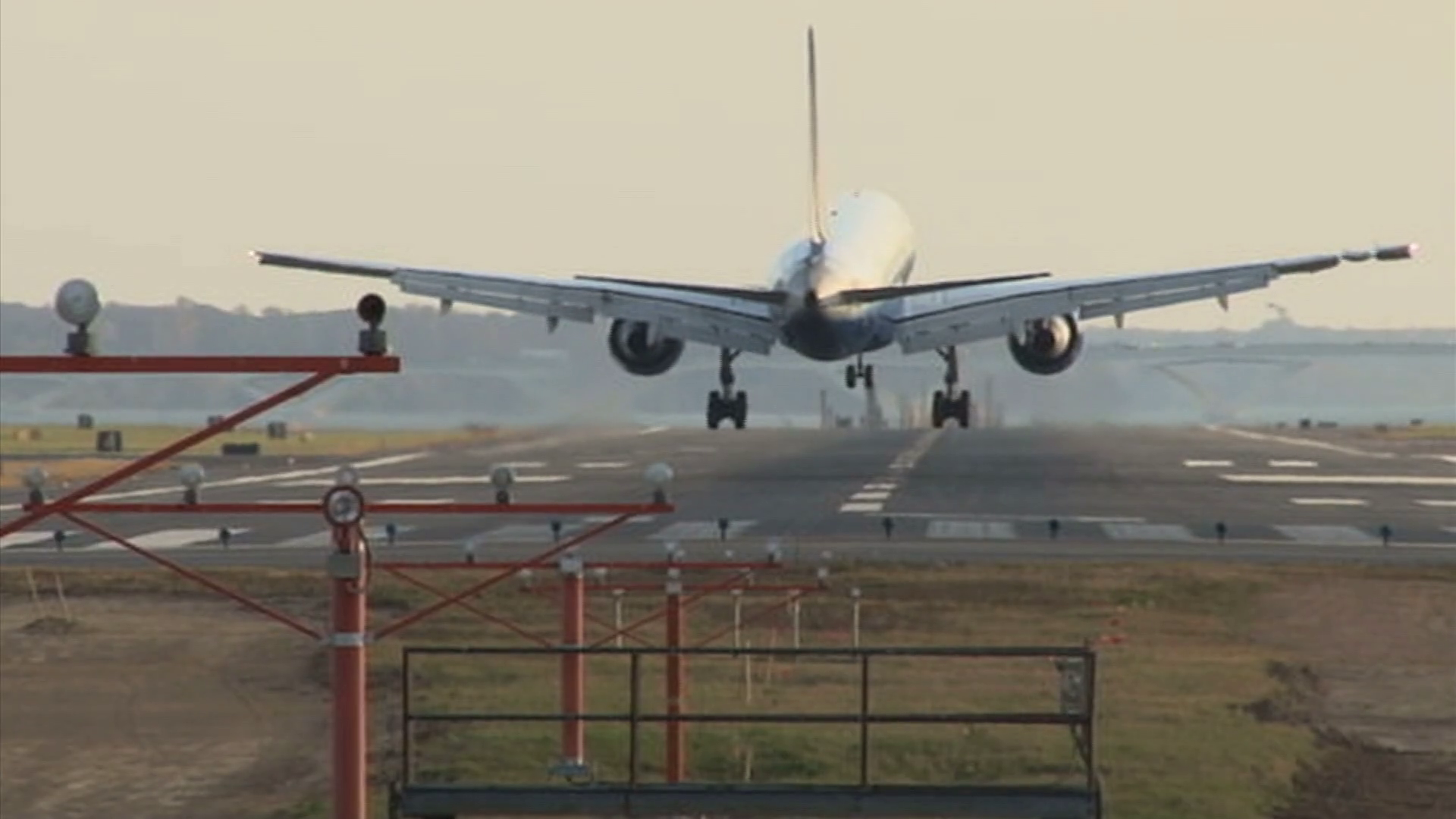 Large Plane Landing Stock Footage SBV-300080675 - Storyblocks