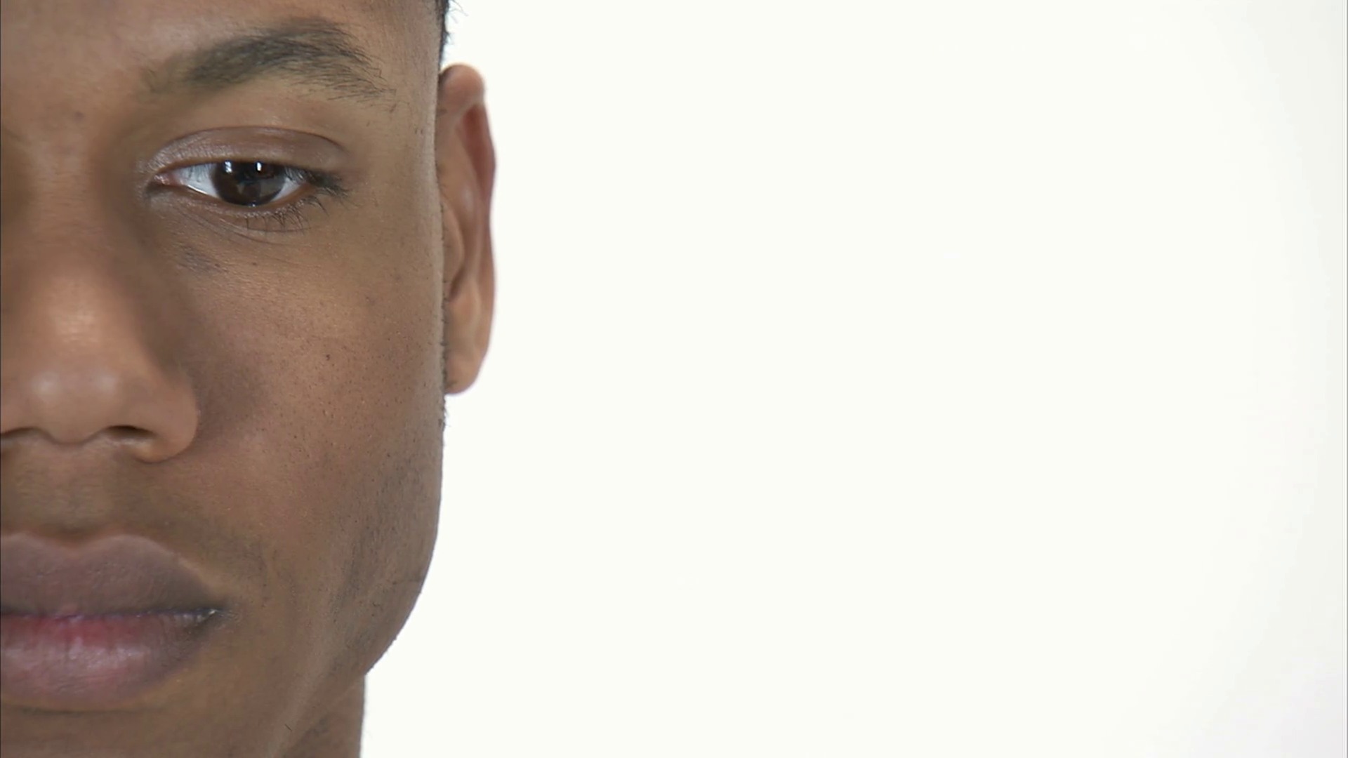 Left Side Of Black Mans Face Stock Footage SBV-300067511 - Storyblocks