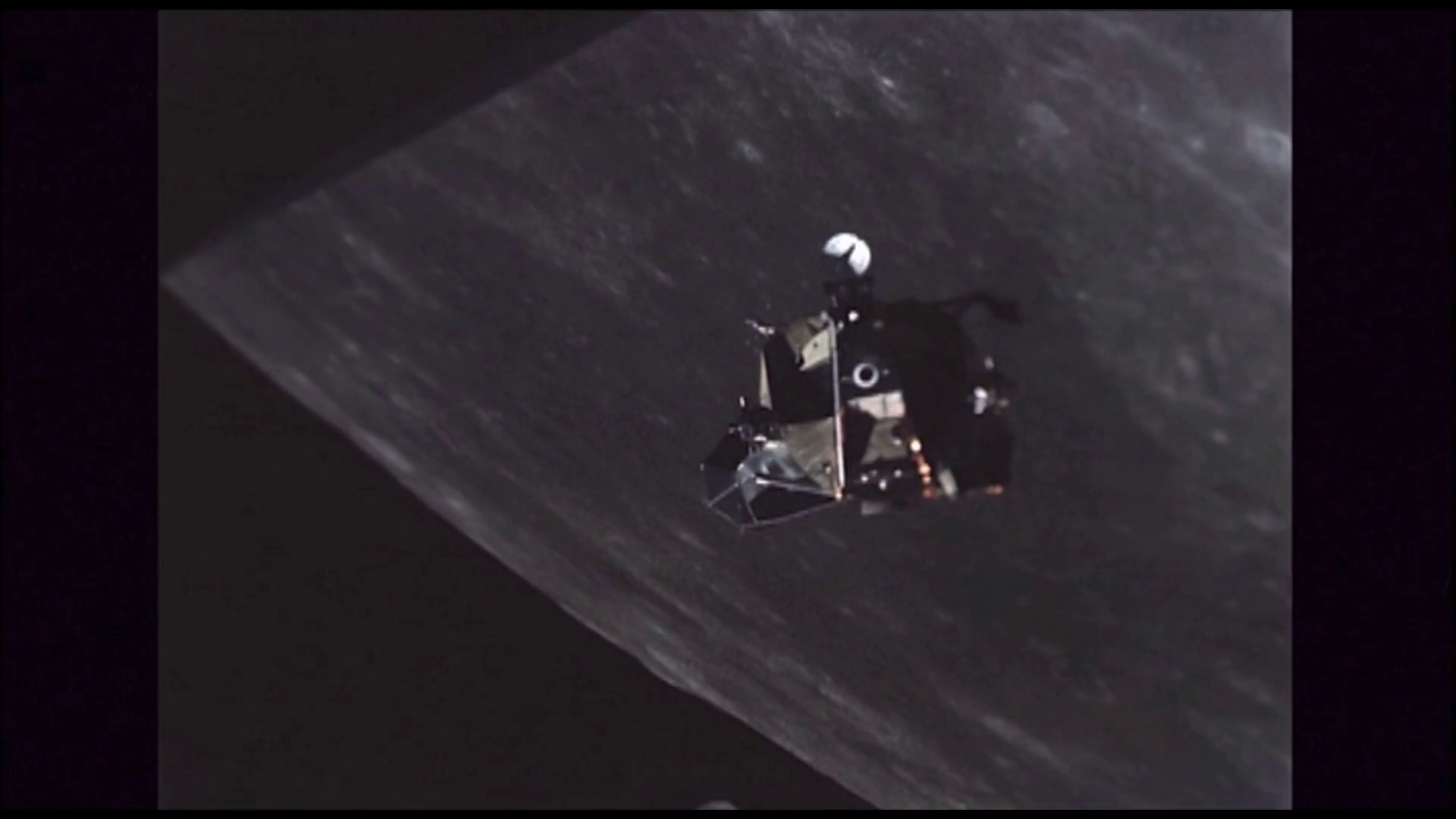 Lunar Module Positioning To Land On Surface Stock Footage SBV-300104145 ...