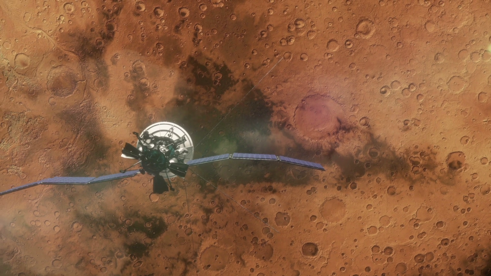 Mars Satellite In Orbit Stock Motion Graphics SBV-306914159 - Storyblocks