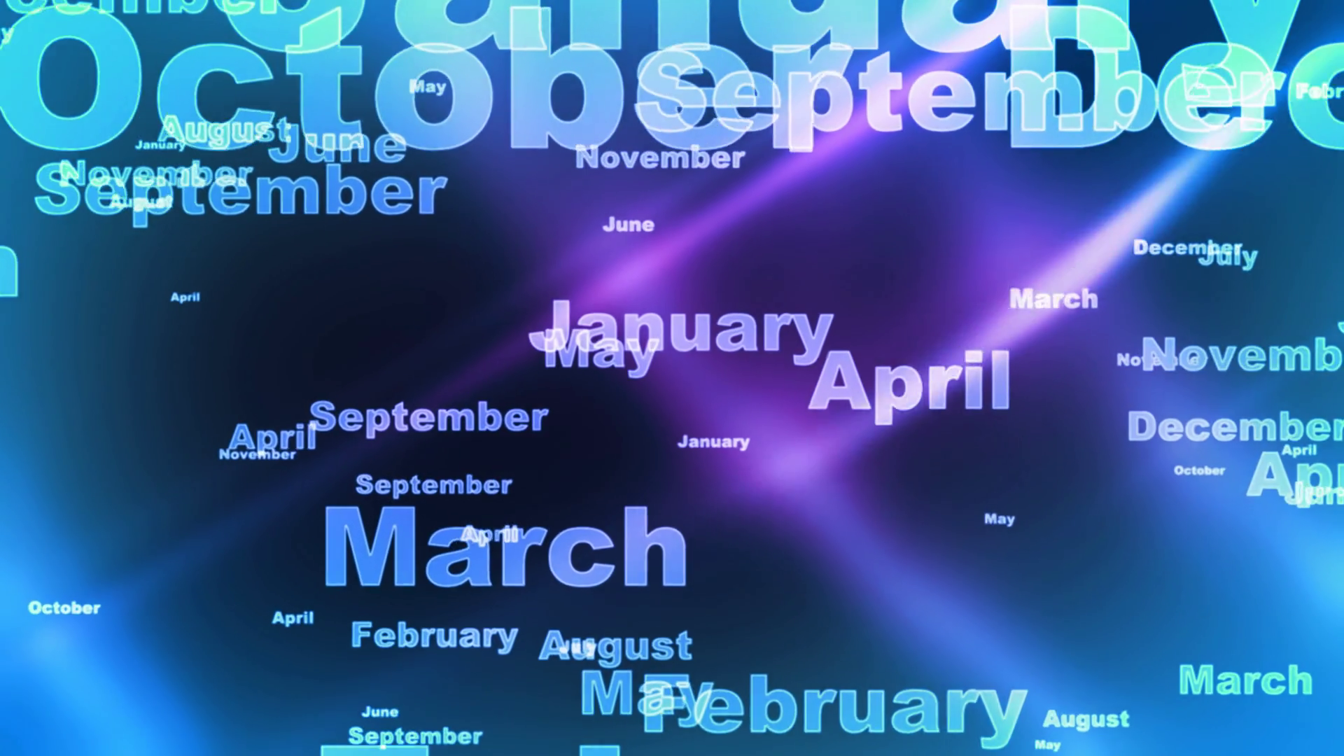 Months On Blue Stock Motion Graphics SBV-300077809 - Storyblocks