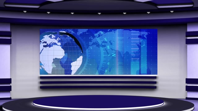 Green Screen News Room Stock Footage: Royalty-Free Video Clips ...