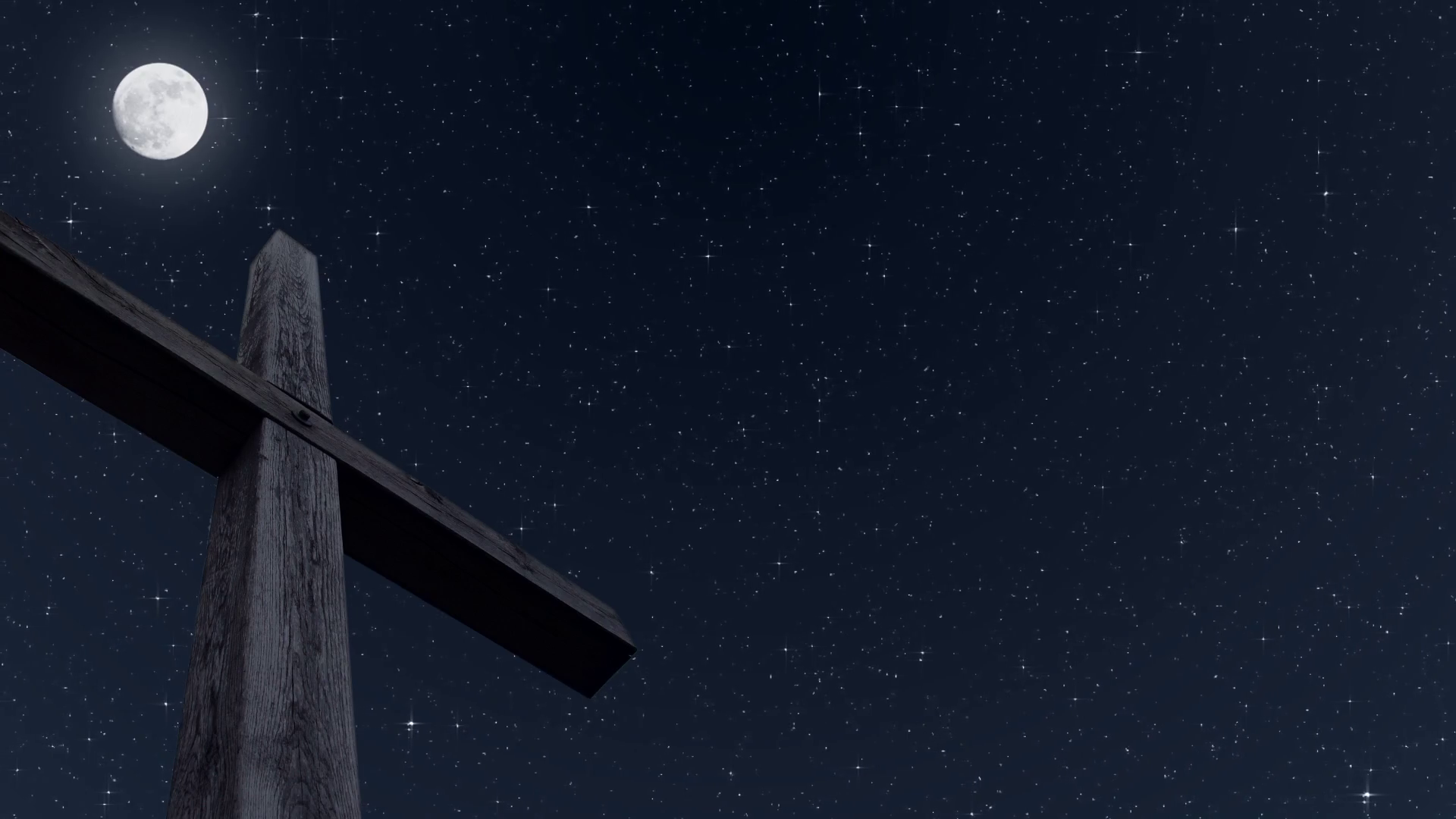 Night Sky With Cross