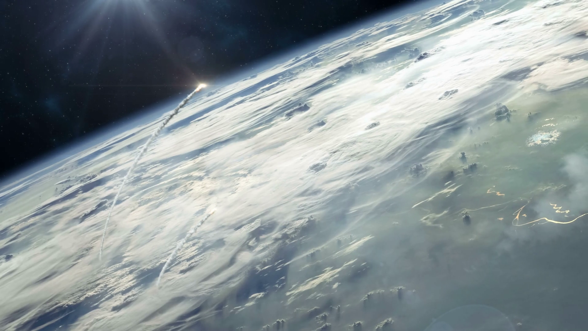 Nuclear War From Orbit Stock Motion Graphics SBV-306787765 - Storyblocks