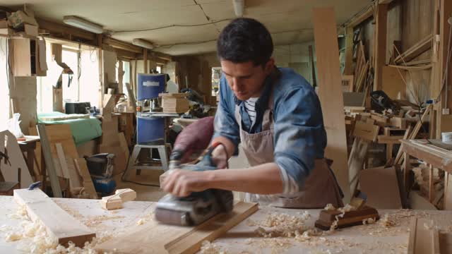 Wood Grinder | People stock footage - Storyblocks