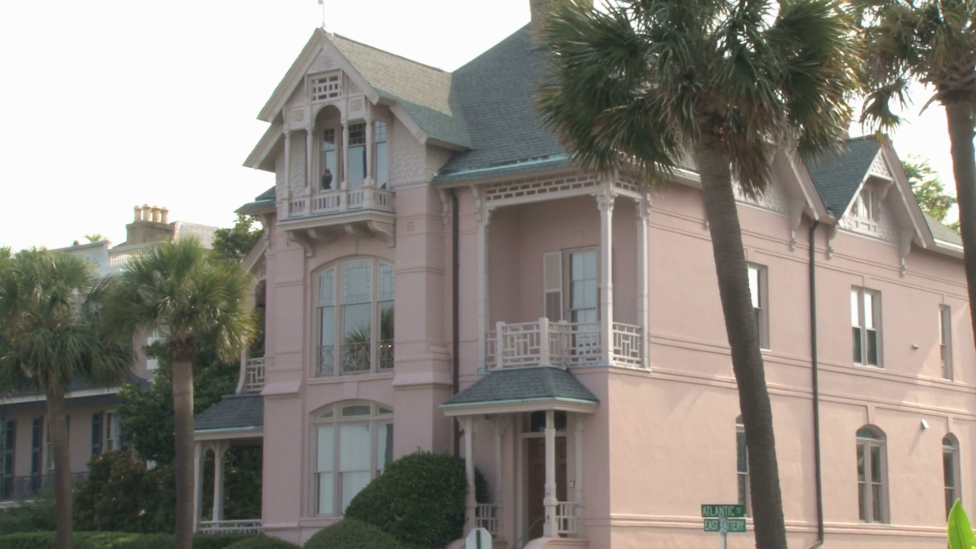 Pink Charleston Home 2 Stock Footage SBV-300017134 - Storyblocks