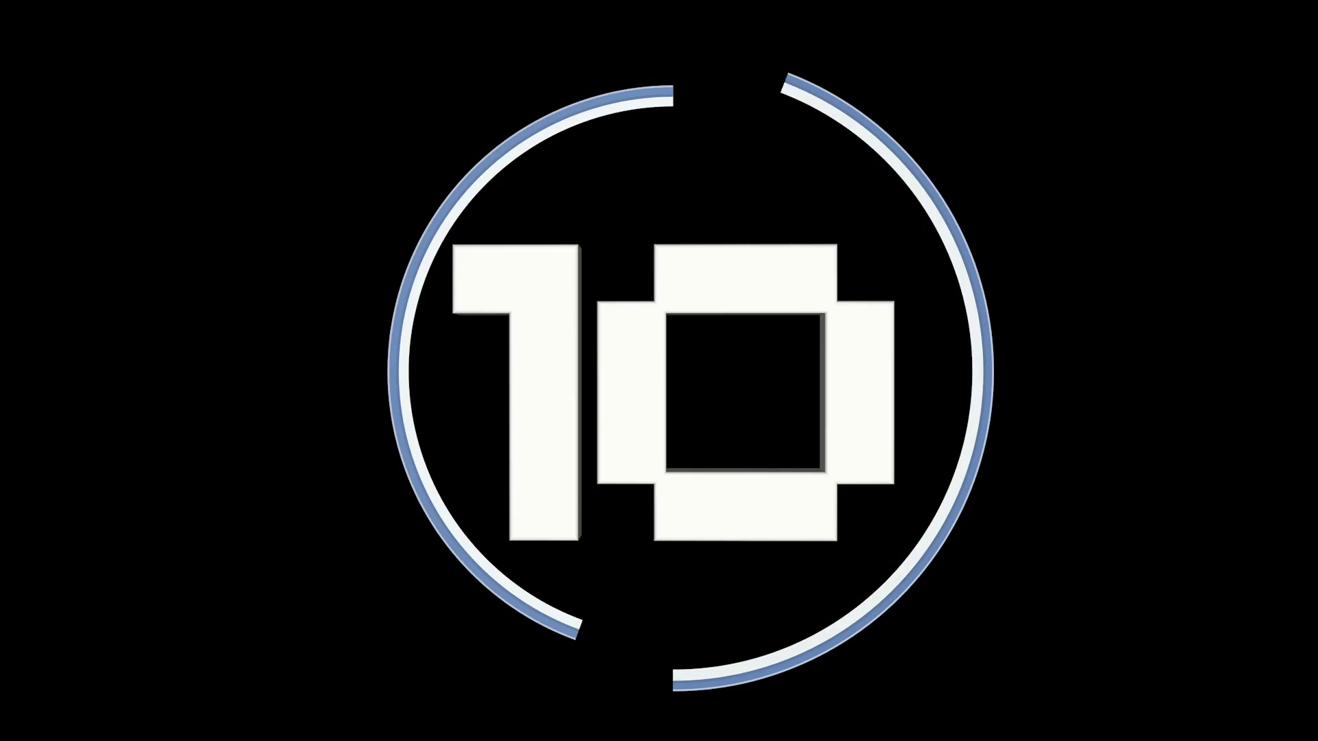 Pixel Countdown From 10 Against Black Stock Motion Graphics SBV ...