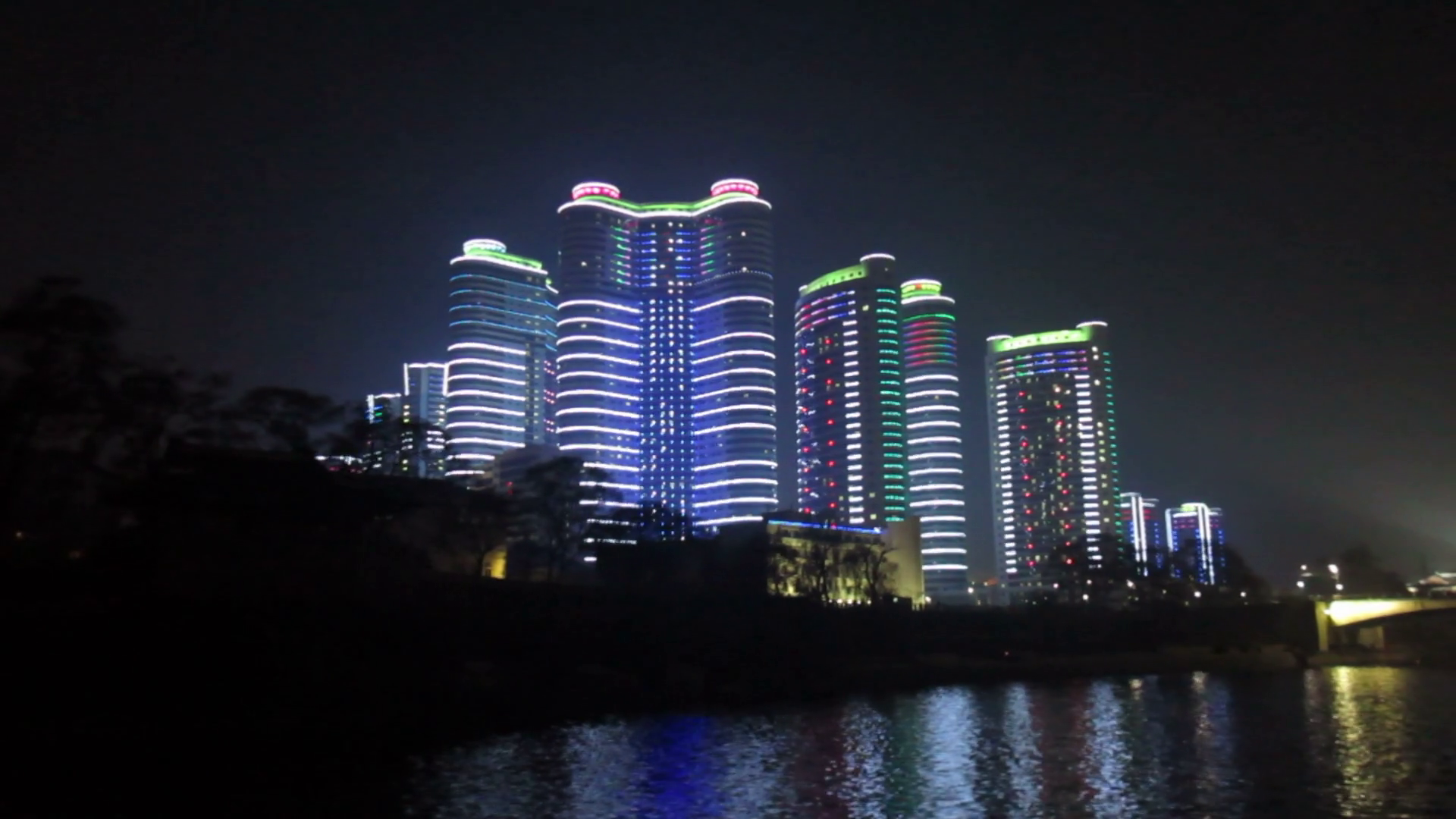 Pyongyang New Modern Buildings In Centre Of Stock Footage SBV-300214221 ...