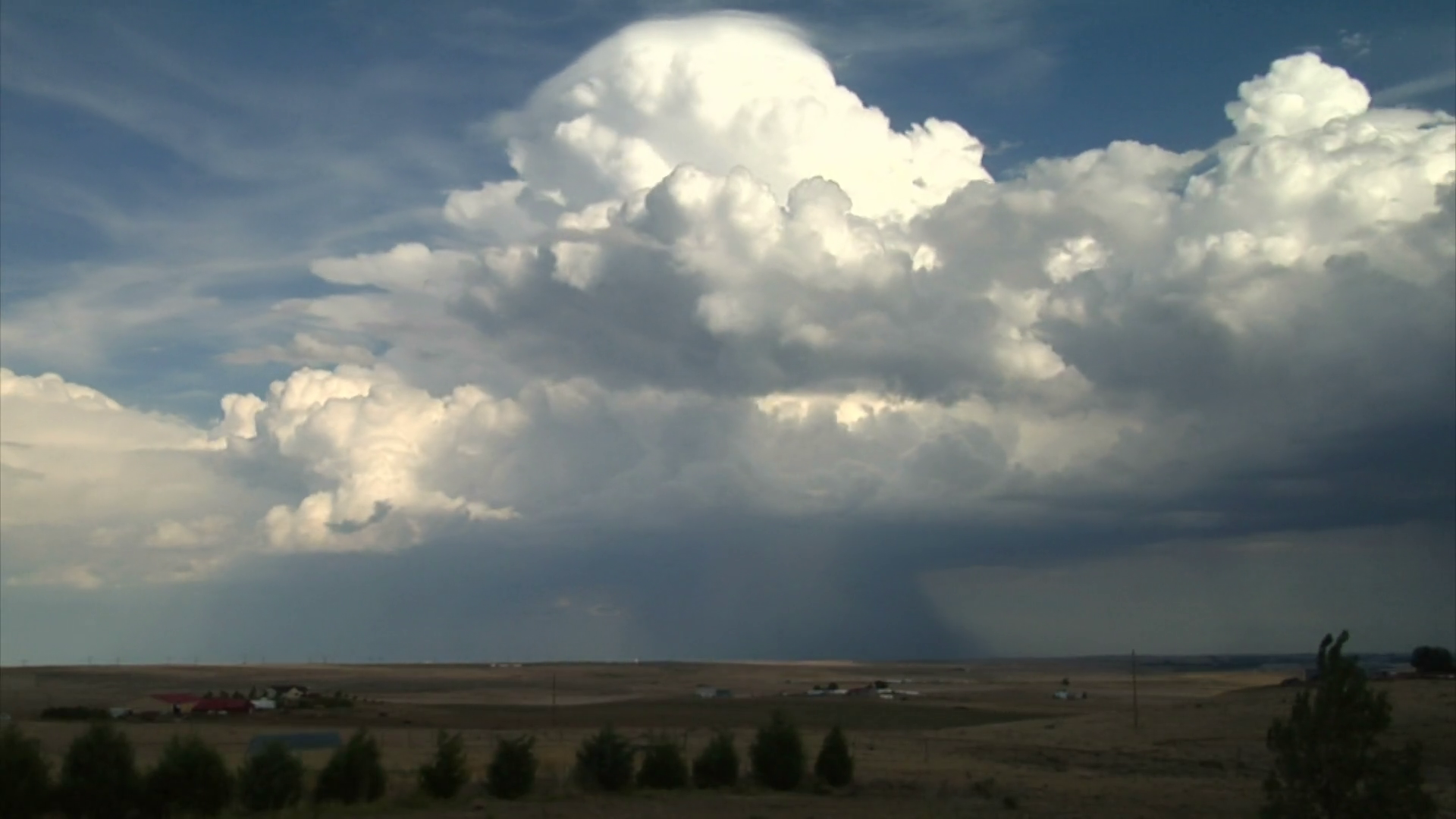 Rain Clouds Shadows Moving Over Landscape Stock Footage SBV-300124105 ...