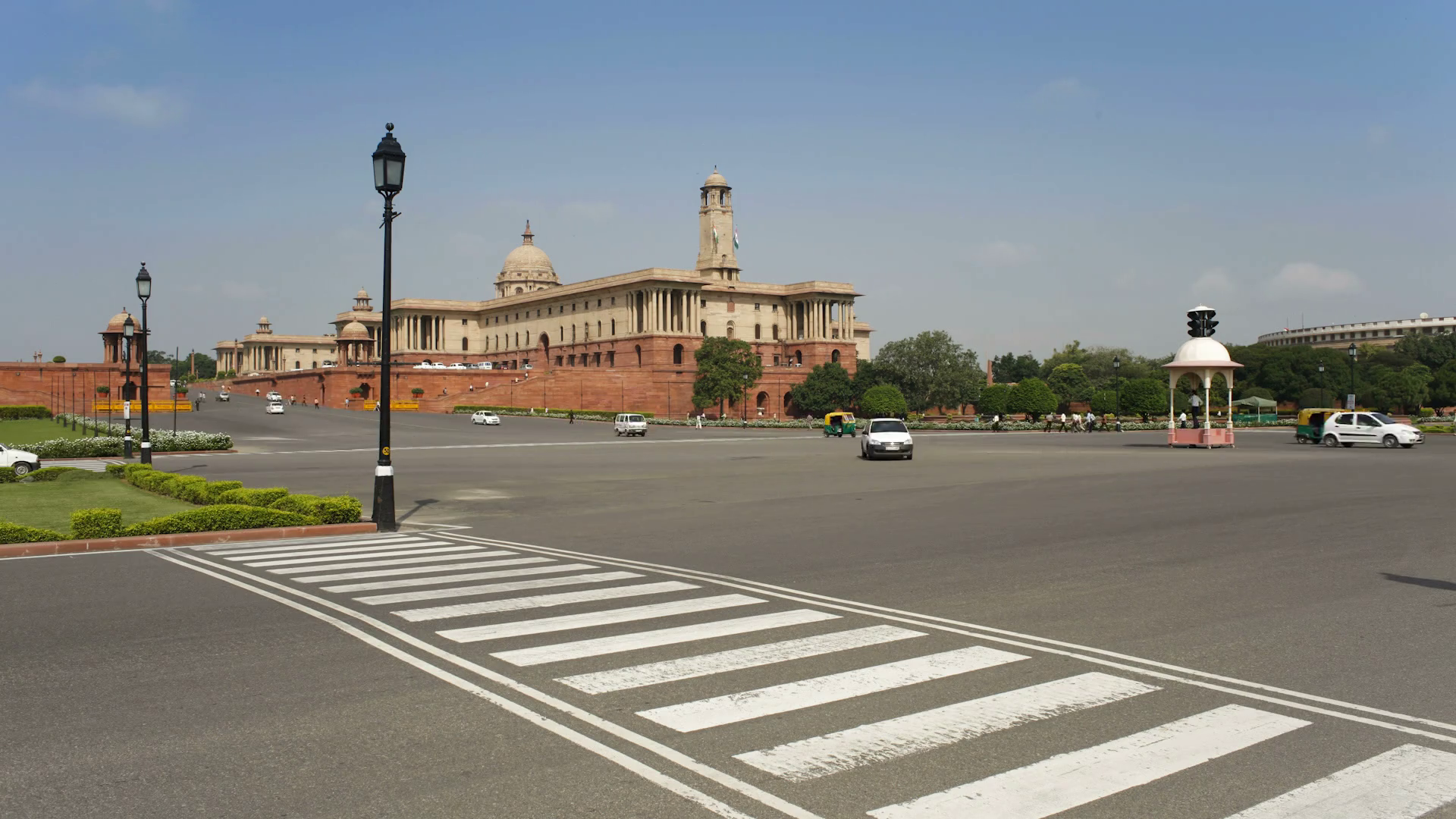 Raj Path Leading To Parliament Building New Stock Footage SBV-300209461 ...