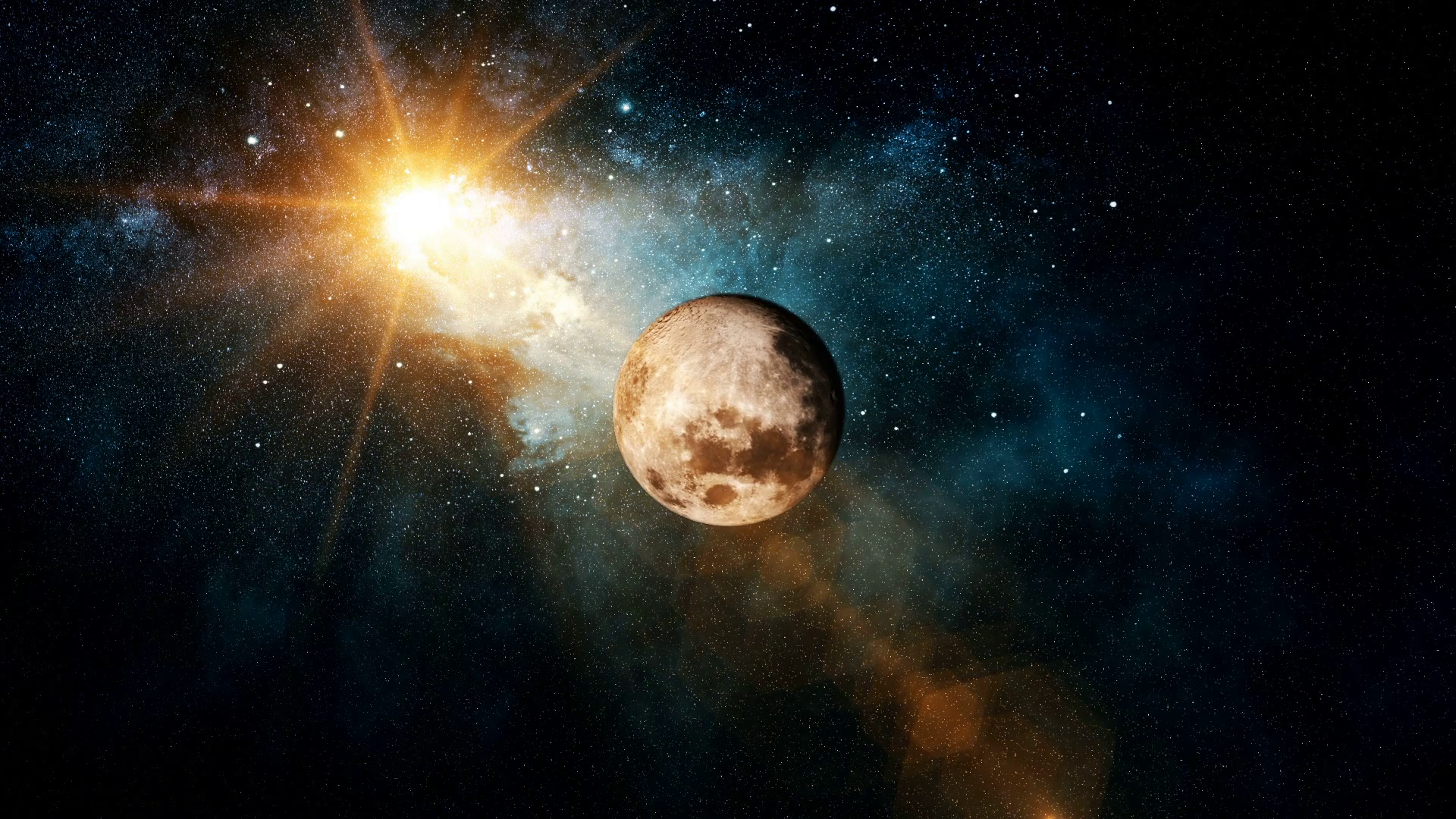 Realistic Moon From Space Stock Motion Graphics SBV-312486859 - Storyblocks