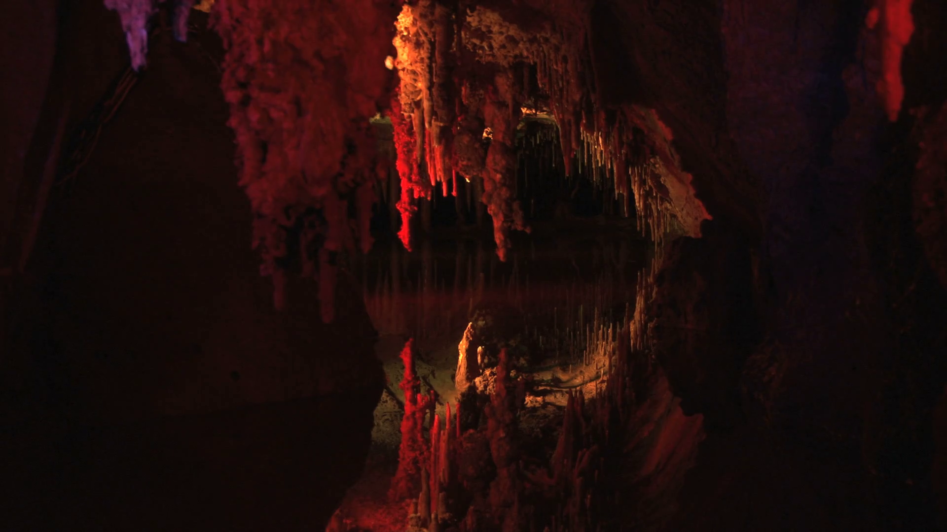 Red Lit Cave Stock Video Footage 00:13 SBV-300017288 - Storyblocks