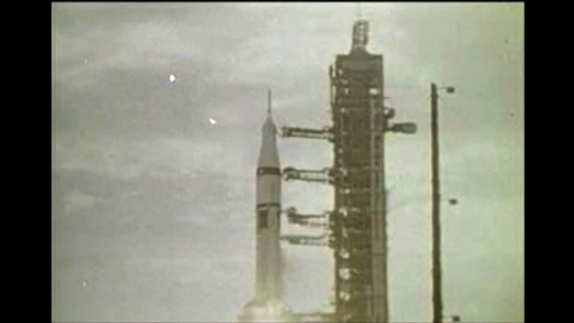 Rocket Lifting Off Ground From Space Center Stock Footage SBV-300124160 ...