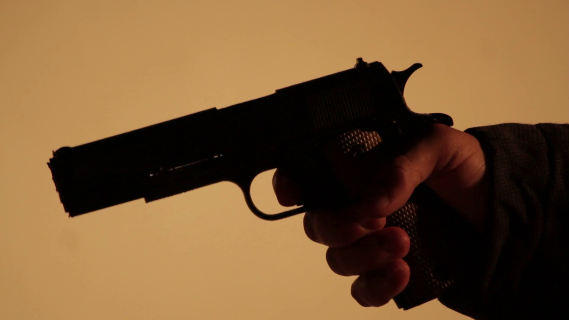 Shooting Automatic Gun On Backdrop 3 Stock Footage SBV-300208906 ...