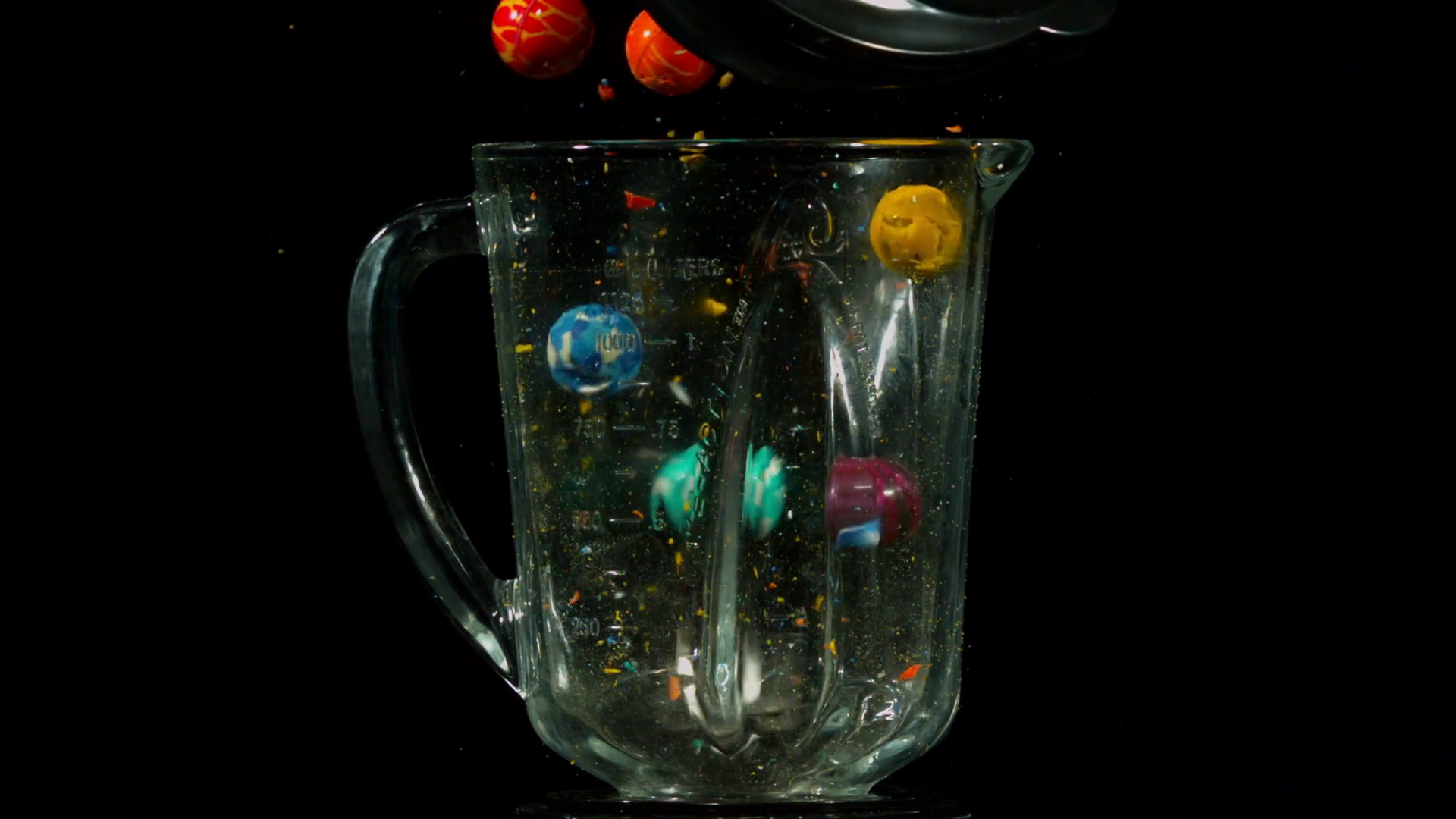 Slow Motion Bouncy Balls In Blender 4 Stock Footage SBV-300154162 ...
