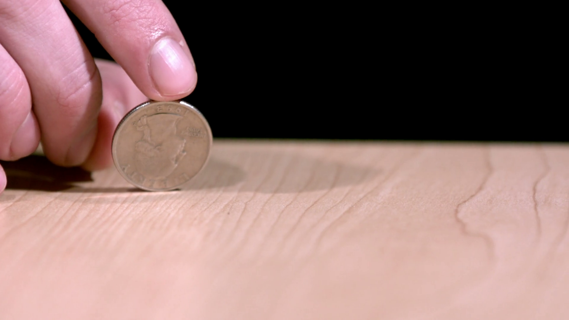 Slow Motion Flicking Quarter 2 Stock Footage SBV-300146292 - Storyblocks