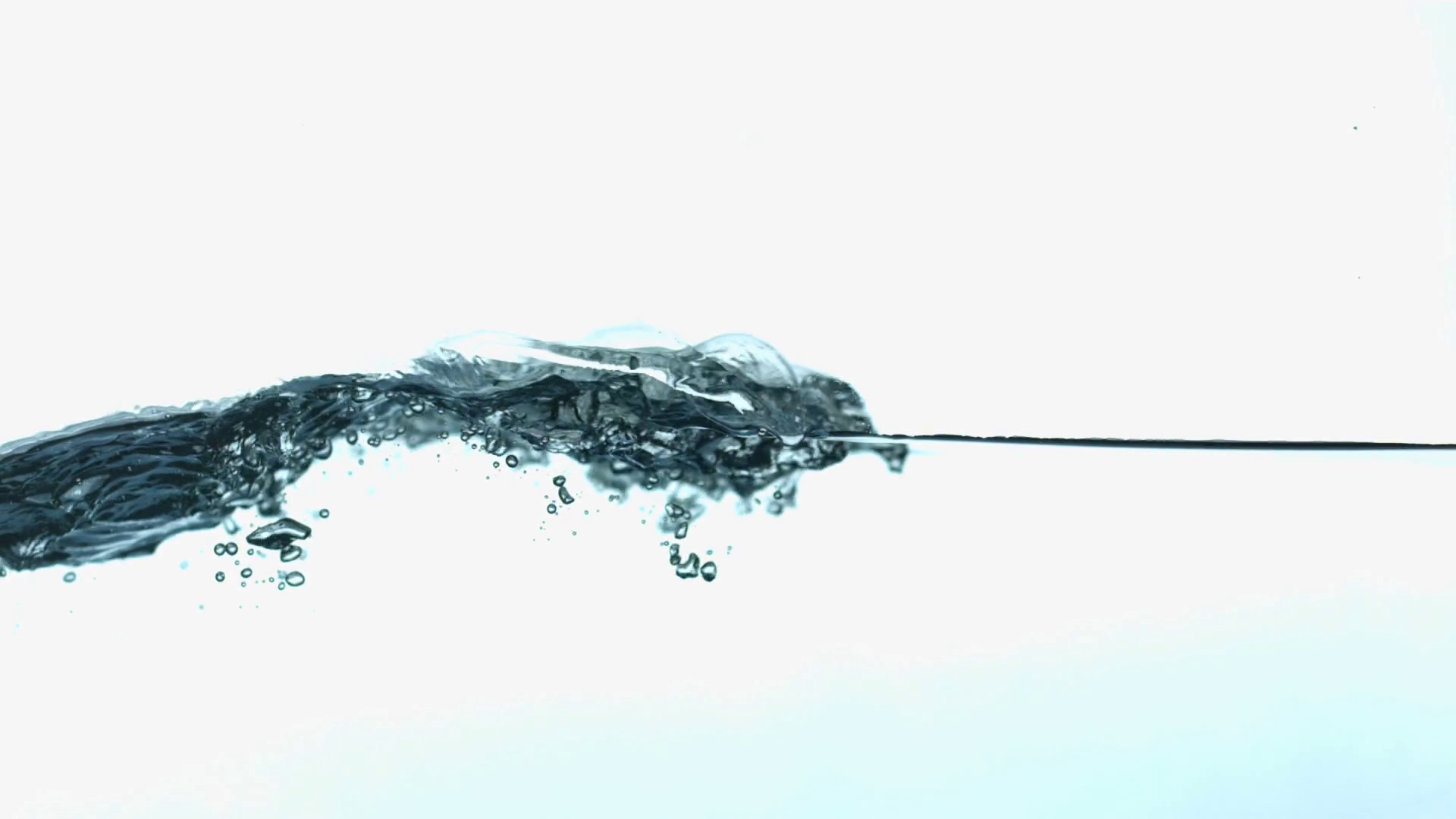 Slow Motion Side View Of Water Wave Stock Footage SBV-300026103 ...