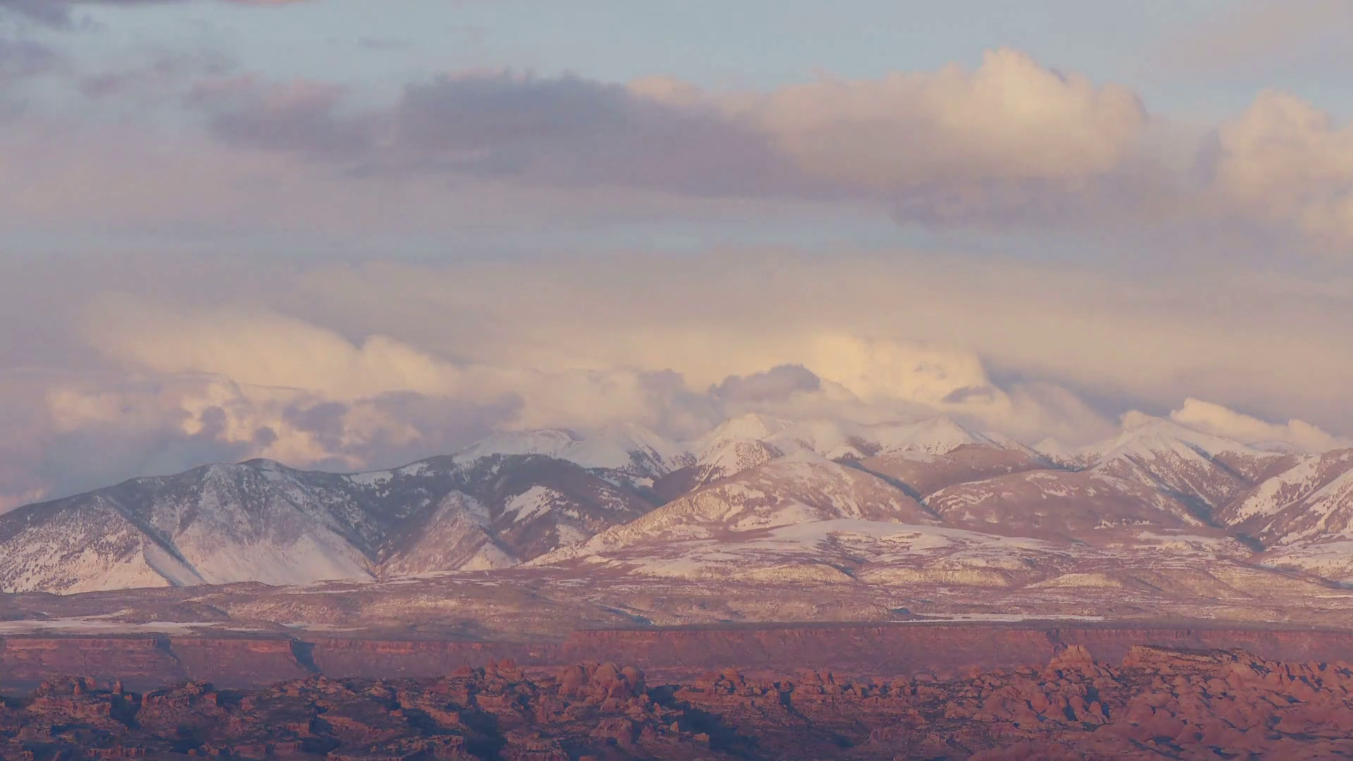 Snow Peak Mountain Sunset Timelapse Stock Footage SBV-300158314 ...
