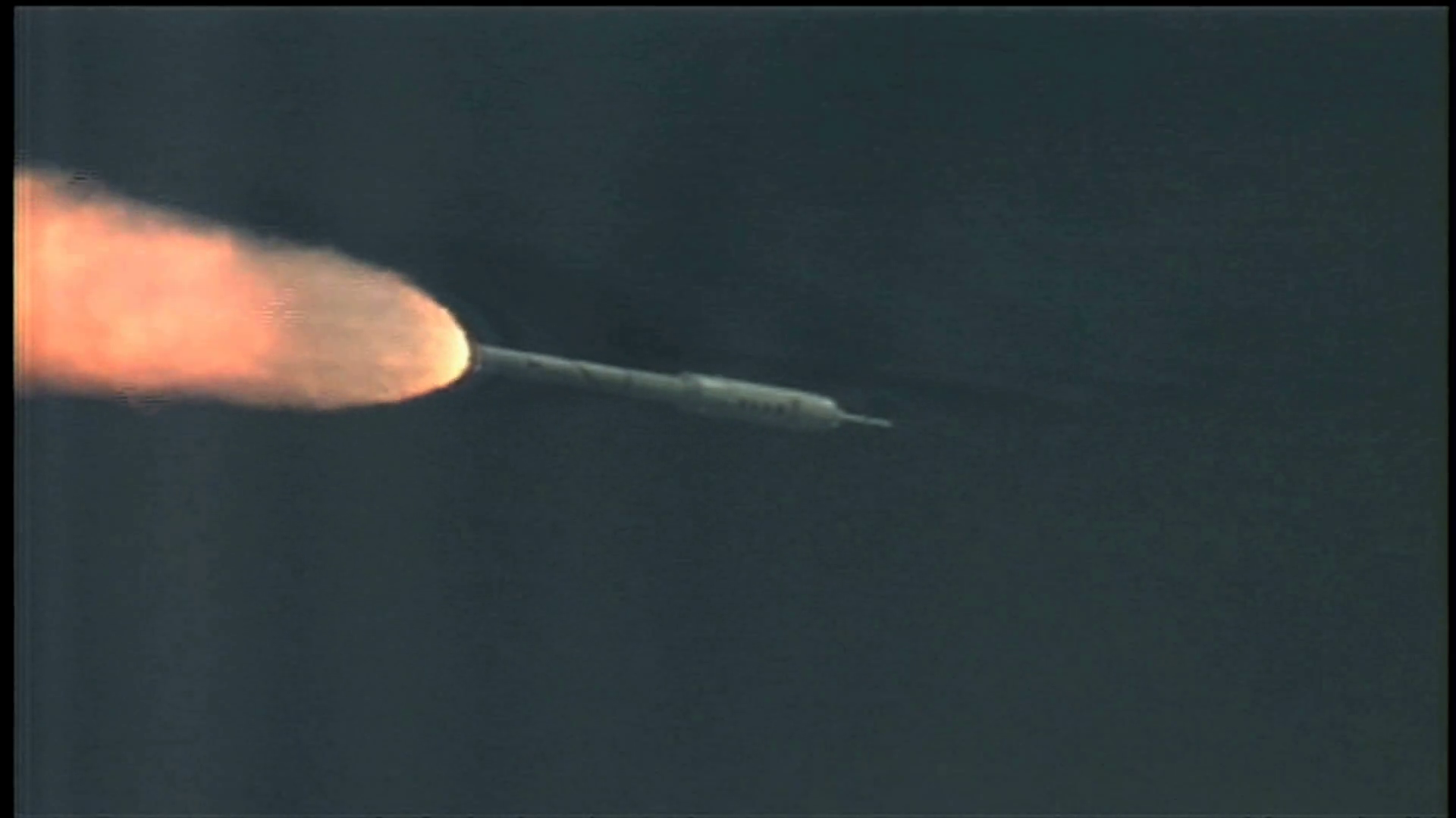 Space Rocket Flying Through The Sky Stock Video Footage 00:17 SBV ...