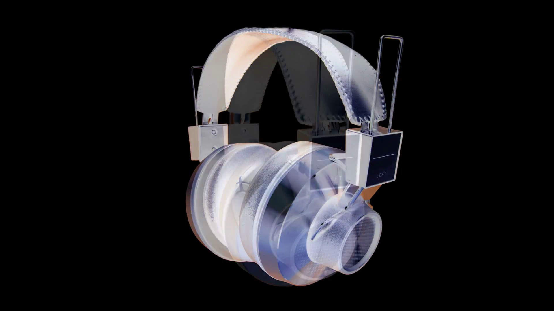 Spinning Abstract Headphones Motion Background 00:06 SBV-300185978 ...