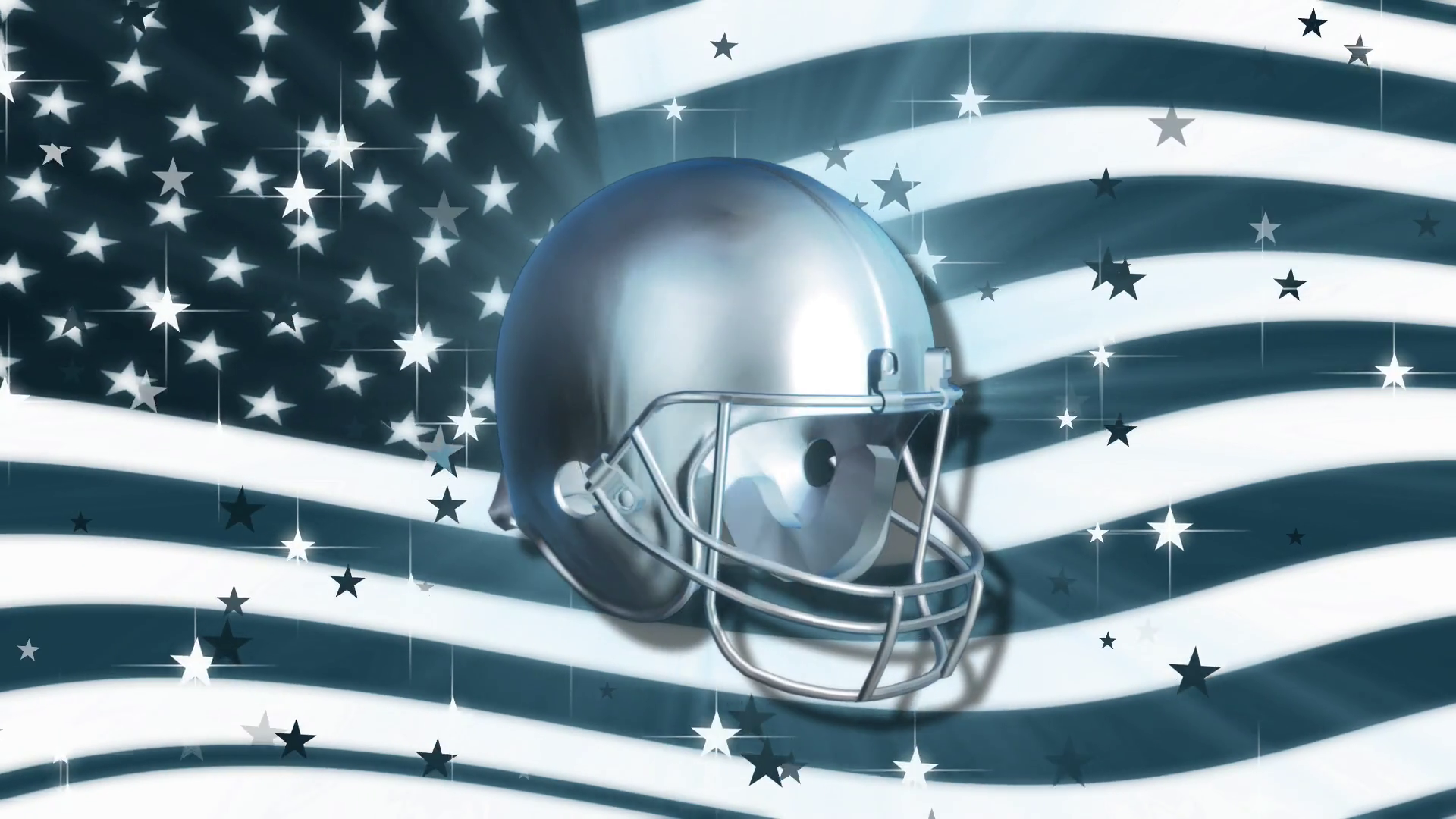 Spinning Silver Football Helmet & Usa Flag Stock Motion Graphics SBV ...