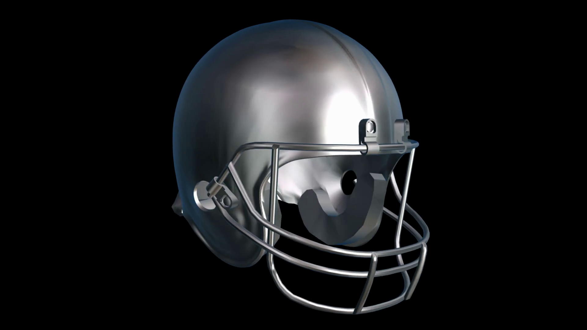 Spinning silver football helmet Motion Background 00:10 SBV-300018955 ...
