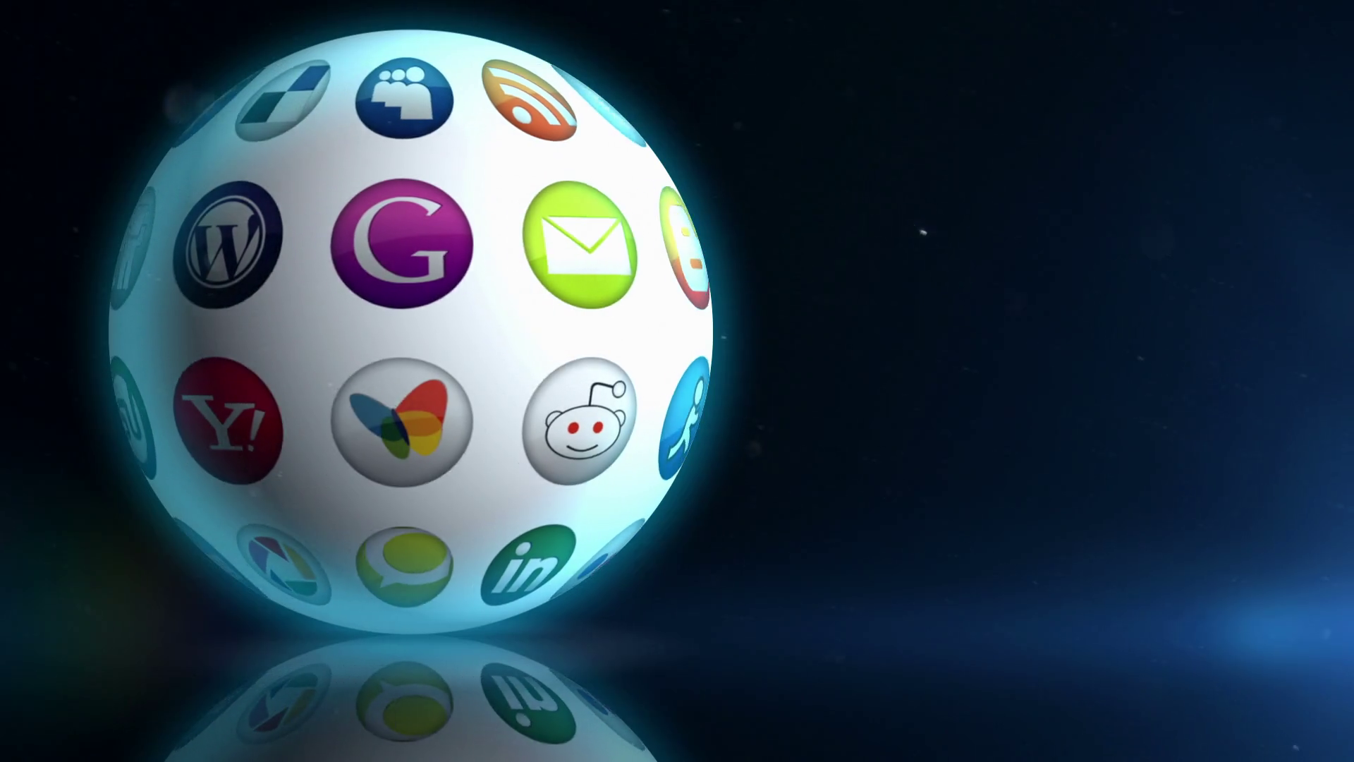 Spinning Social Media Sphere Stock Motion Graphics SBV-300154707 ...