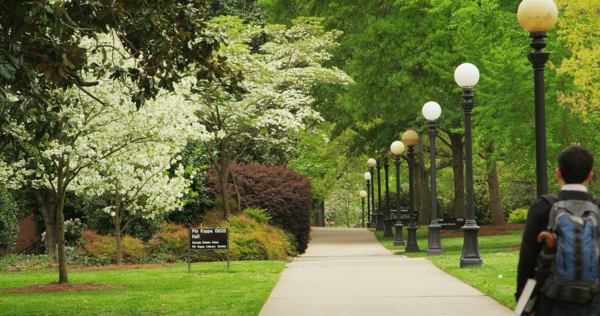 Student Walking On Campus Path Stock Footage SBV-300202644 - Storyblocks