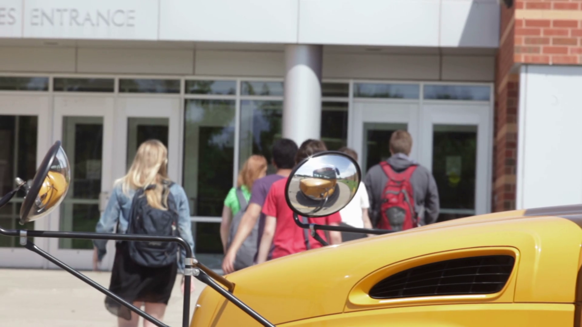 Students Walking Into School Slow Motion Stock Footage SBV-300203709 ...