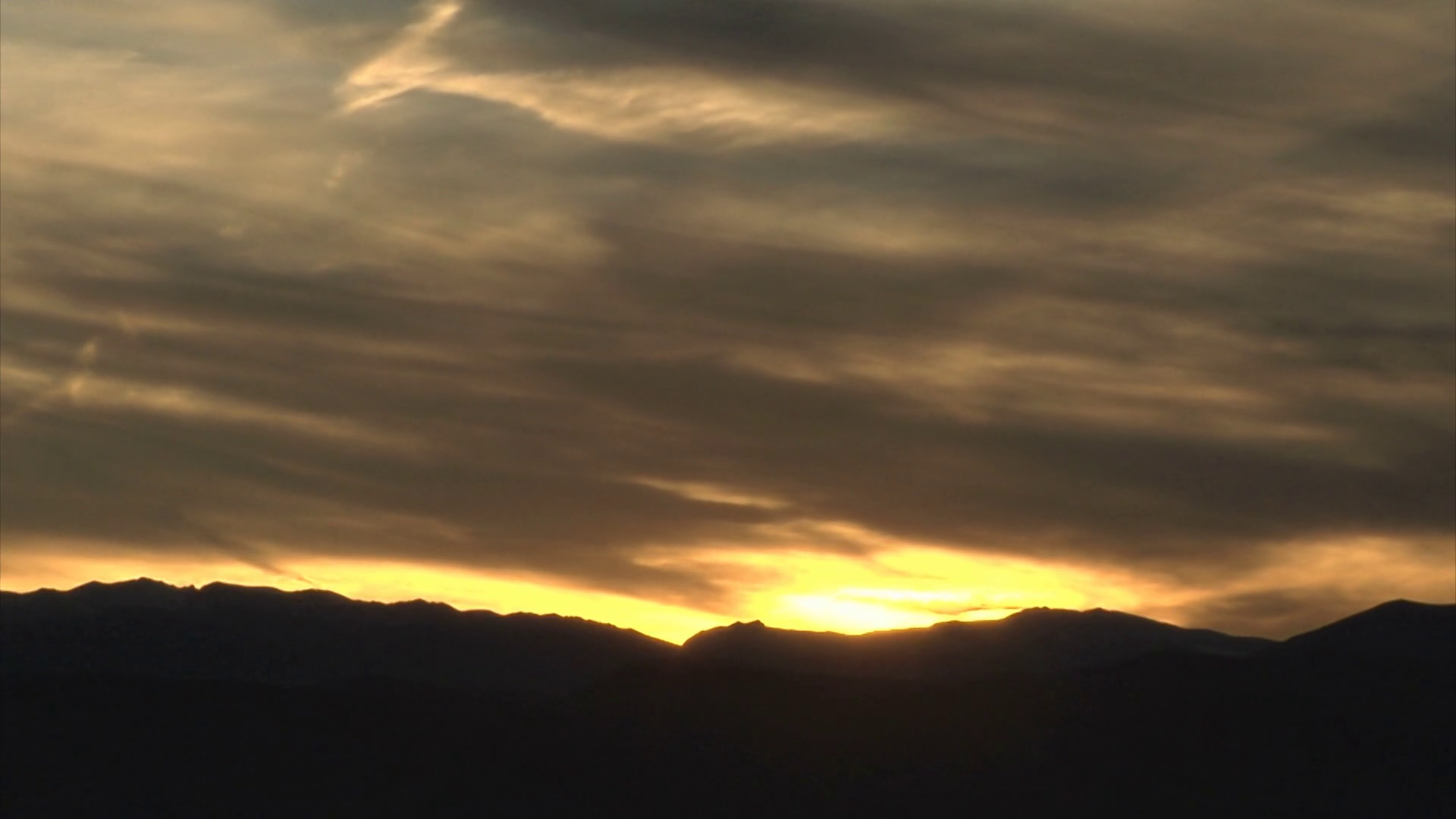 Sun Setting Behind Mountain Range Stock Footage SBV-300124113 - Storyblocks