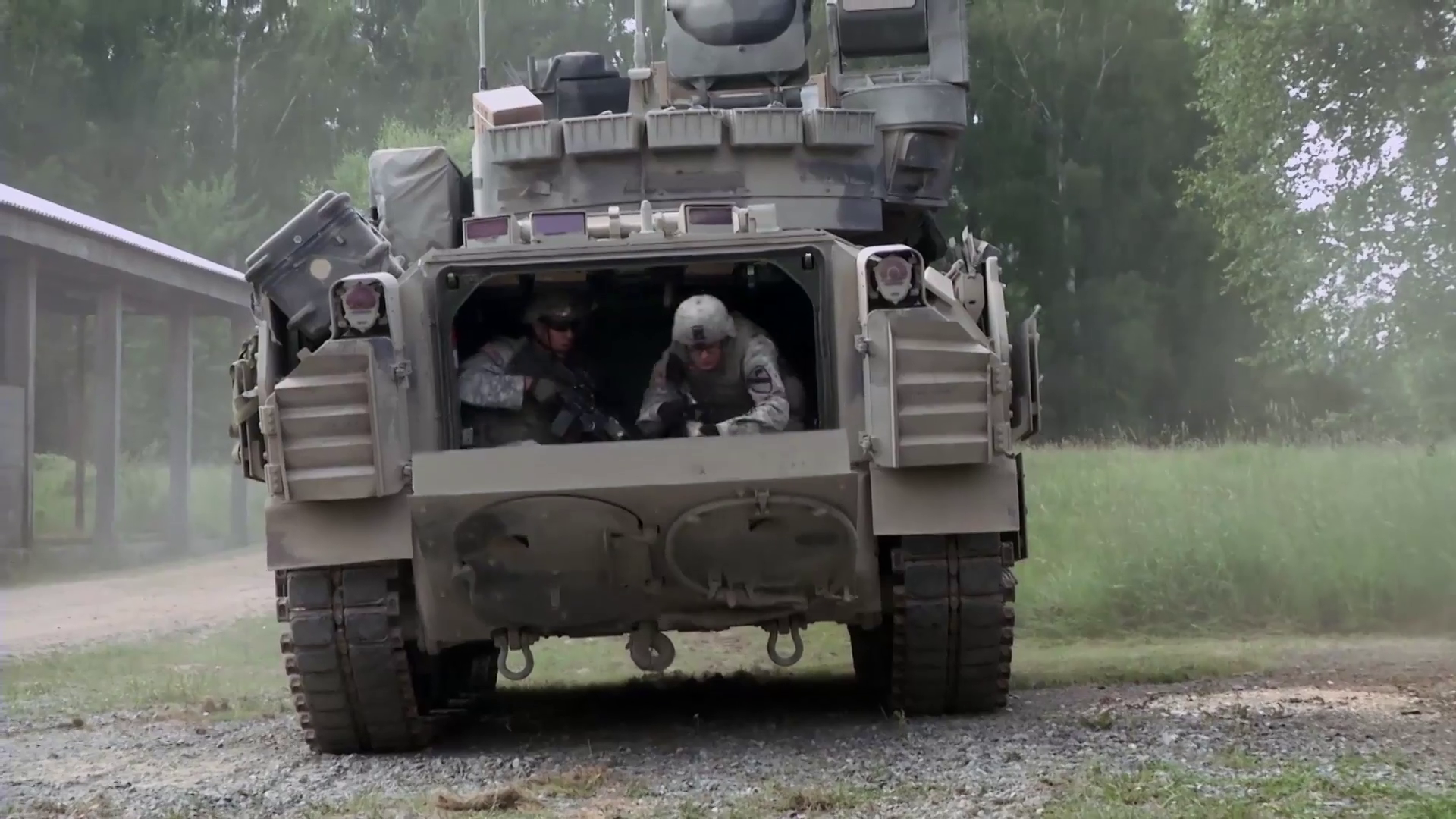 Tanks Paladins Mechanized Live Fire Stock Footage SBV-301890335 ...